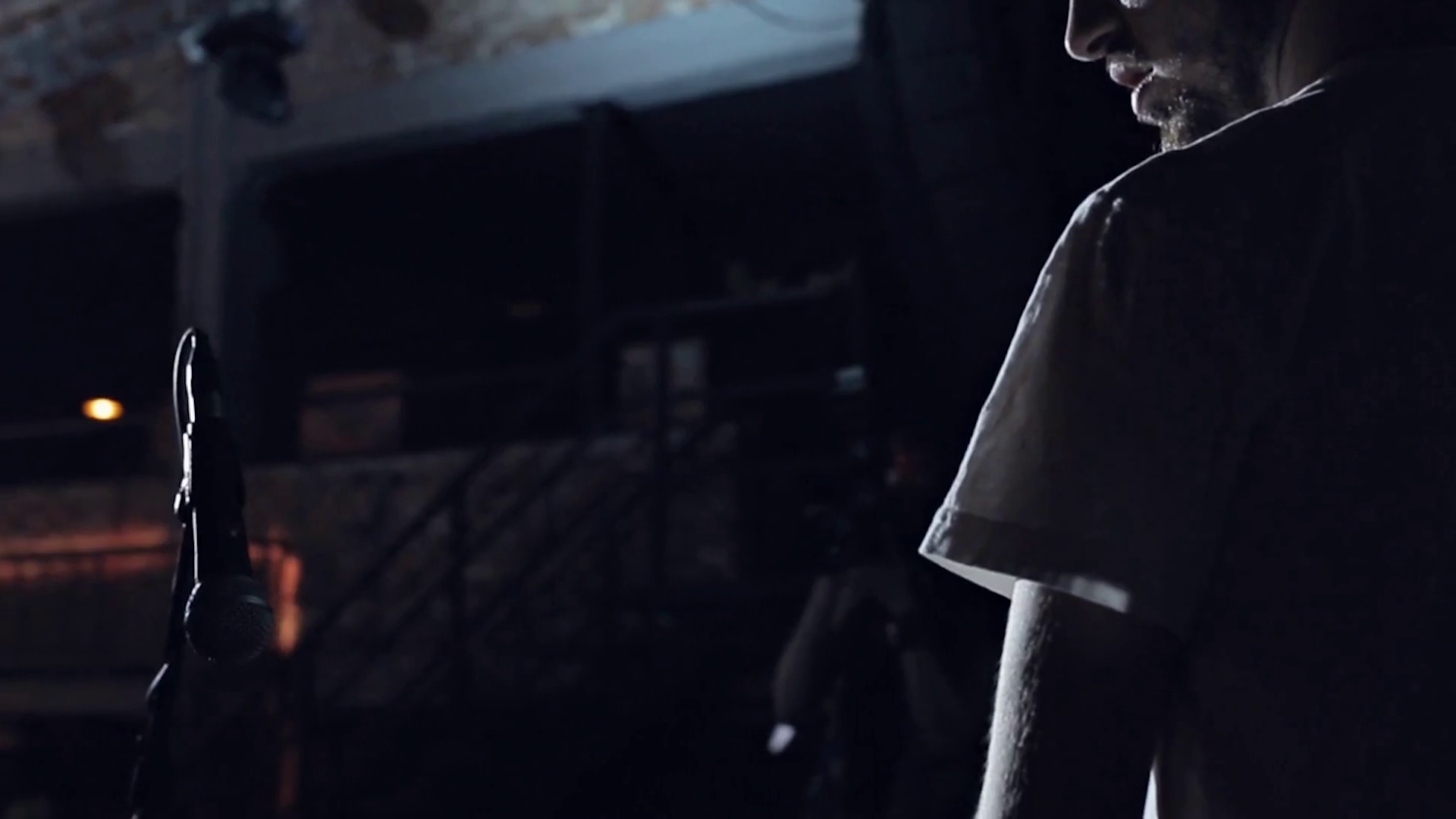 A Young Guy Stands On Stage Looks Down In Stock Footage SBV-348442320 ...