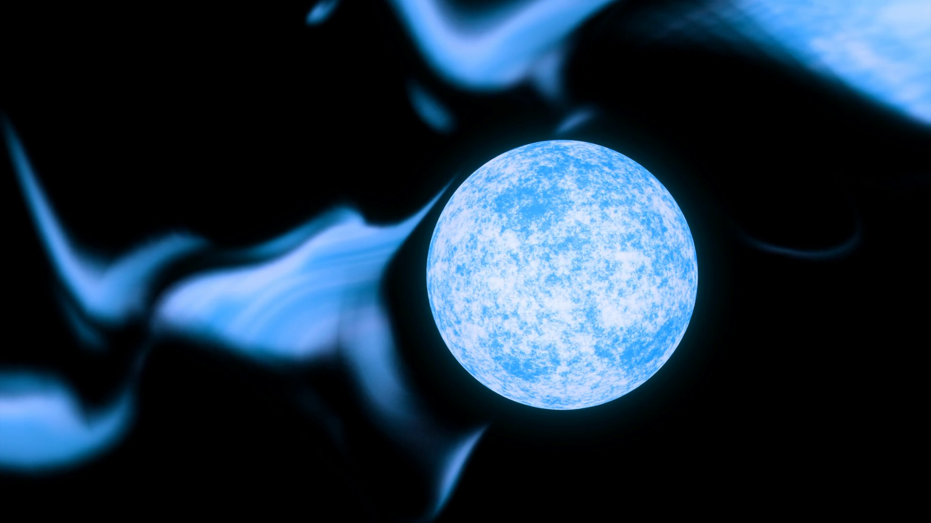 Mercury Planet With Blue Radiation Design Stock Motion Graphics SBV ...