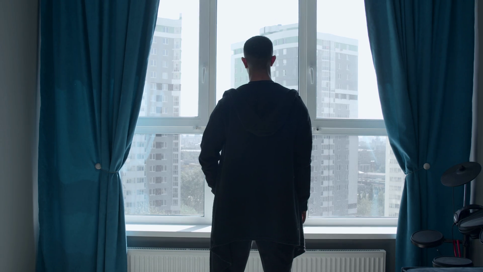 An Adult Man Standing In Room Media Stock Footage SBV-348503336 ...