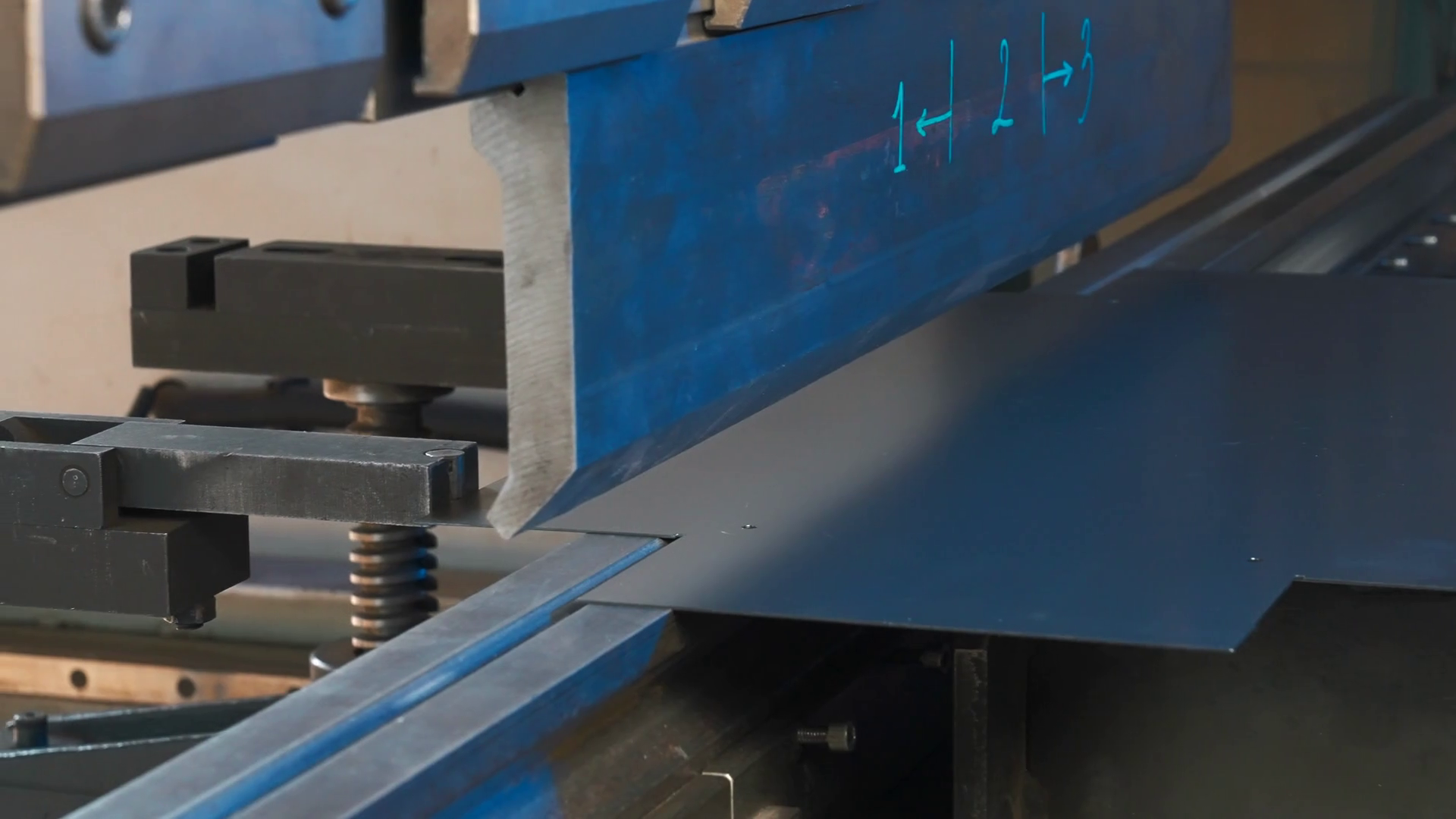 A Metal Sheet Placed On Machine Folds Slowly Stock Footage SBV ...