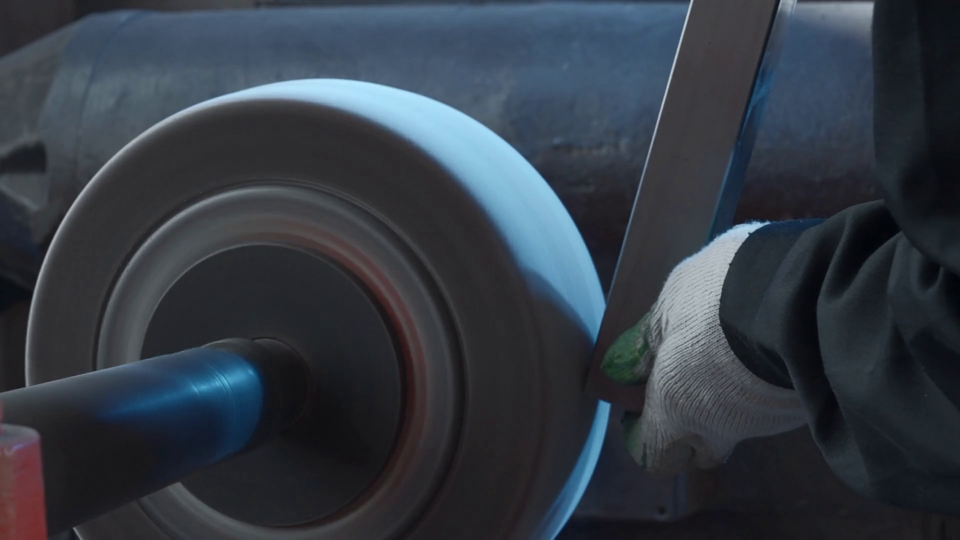 Close Up Of Grinding Machine With Spinning Stock Footage SBV-348507270 ...