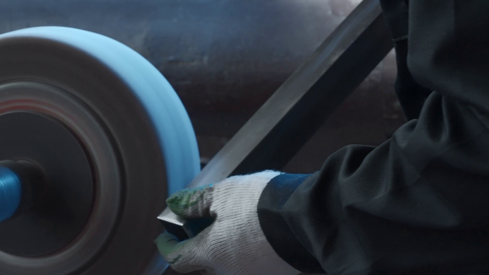 Close Up Of Grinding Machine With Spinning Stock Footage SBV-348495241 ...