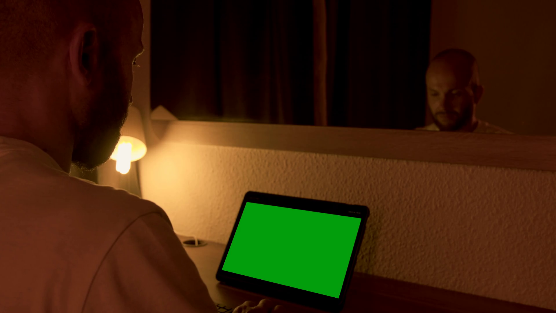 View Over Shoulder Of Businessman Working On Stock Footage SBV ...