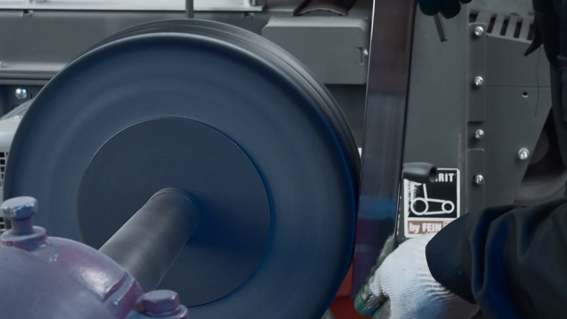 Factory Polishing Of Metal Part Creative Stock Footage SBV-348505390 ...