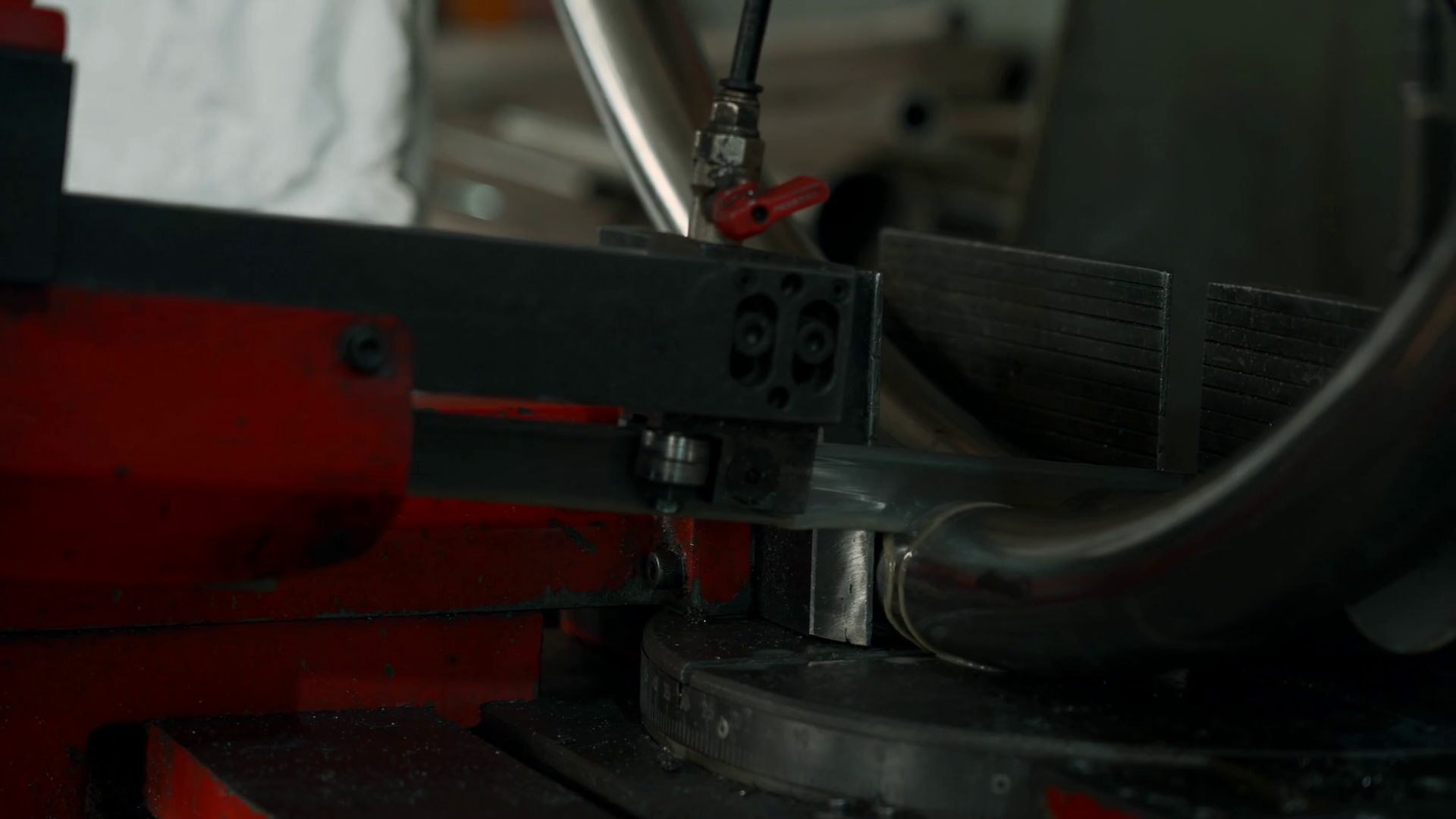 Cutting Stainless Steel Pipe Process Stock Footage SBV-348496590 ...