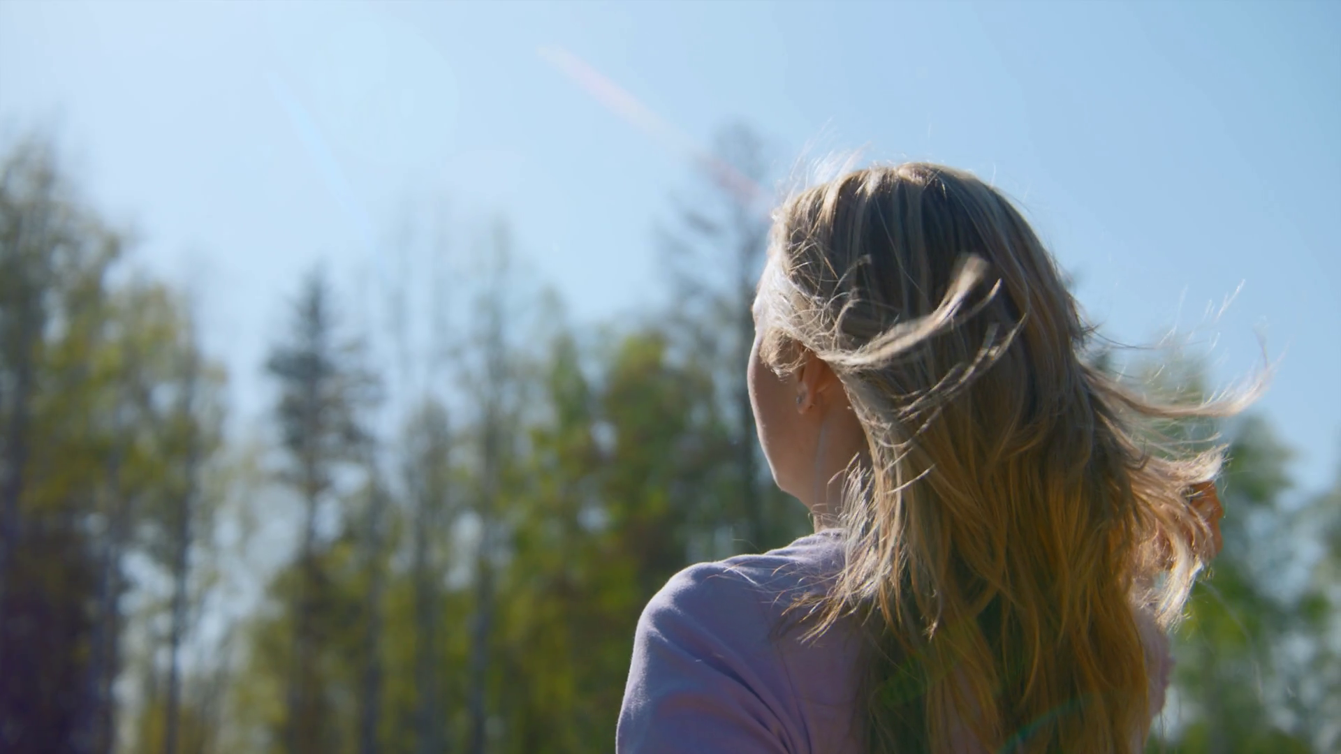 Beautiful Woman Throwing Out In Nature Stock Stock Footage SBV ...