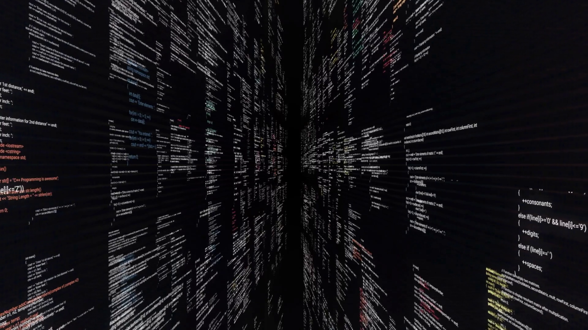 Modern Application Code On Abstract Computer Stock Motion Graphics SBV ...