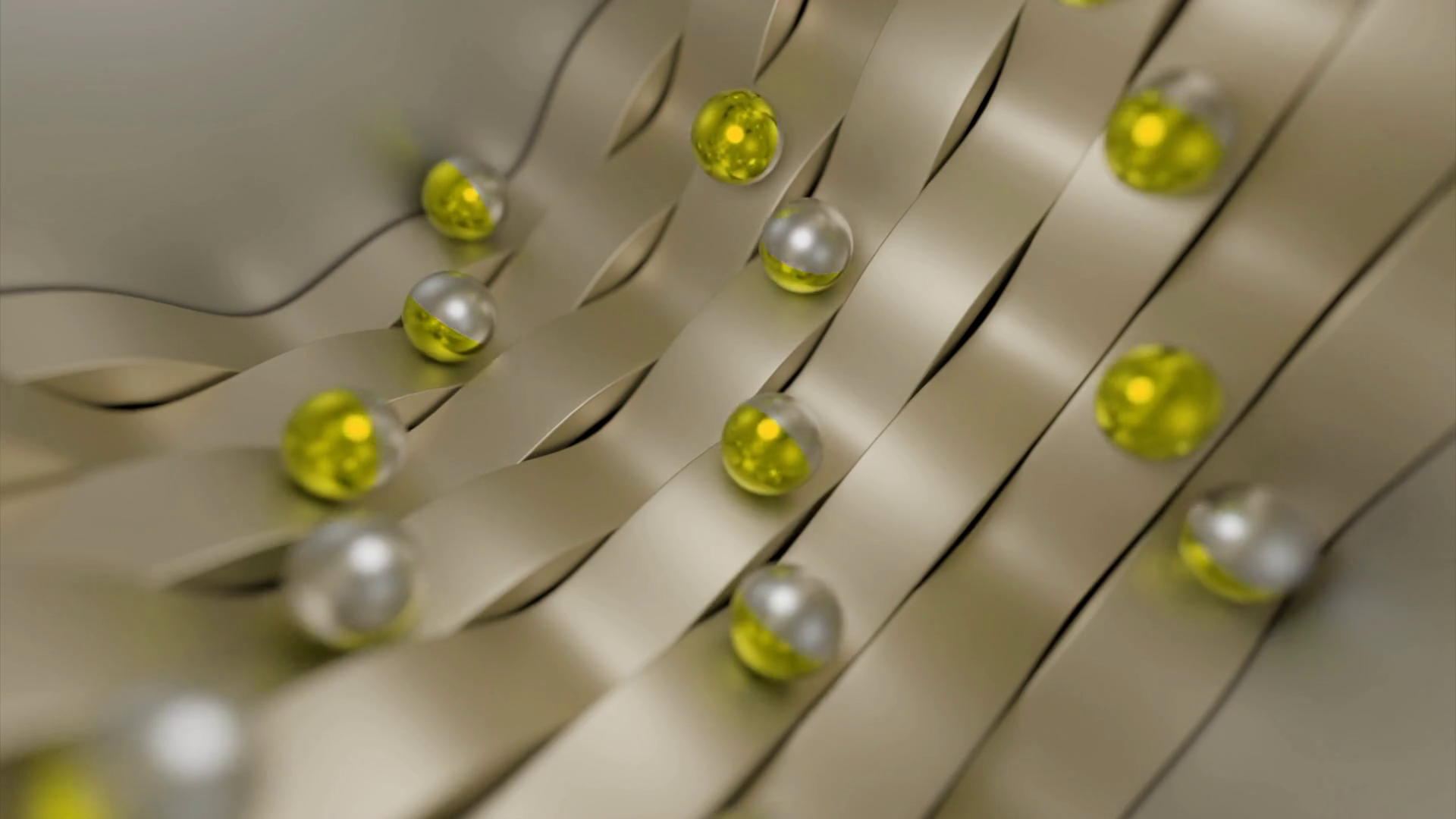 Metallic Balls Rolling On Bending Flat Stock Motion Graphics SBV ...