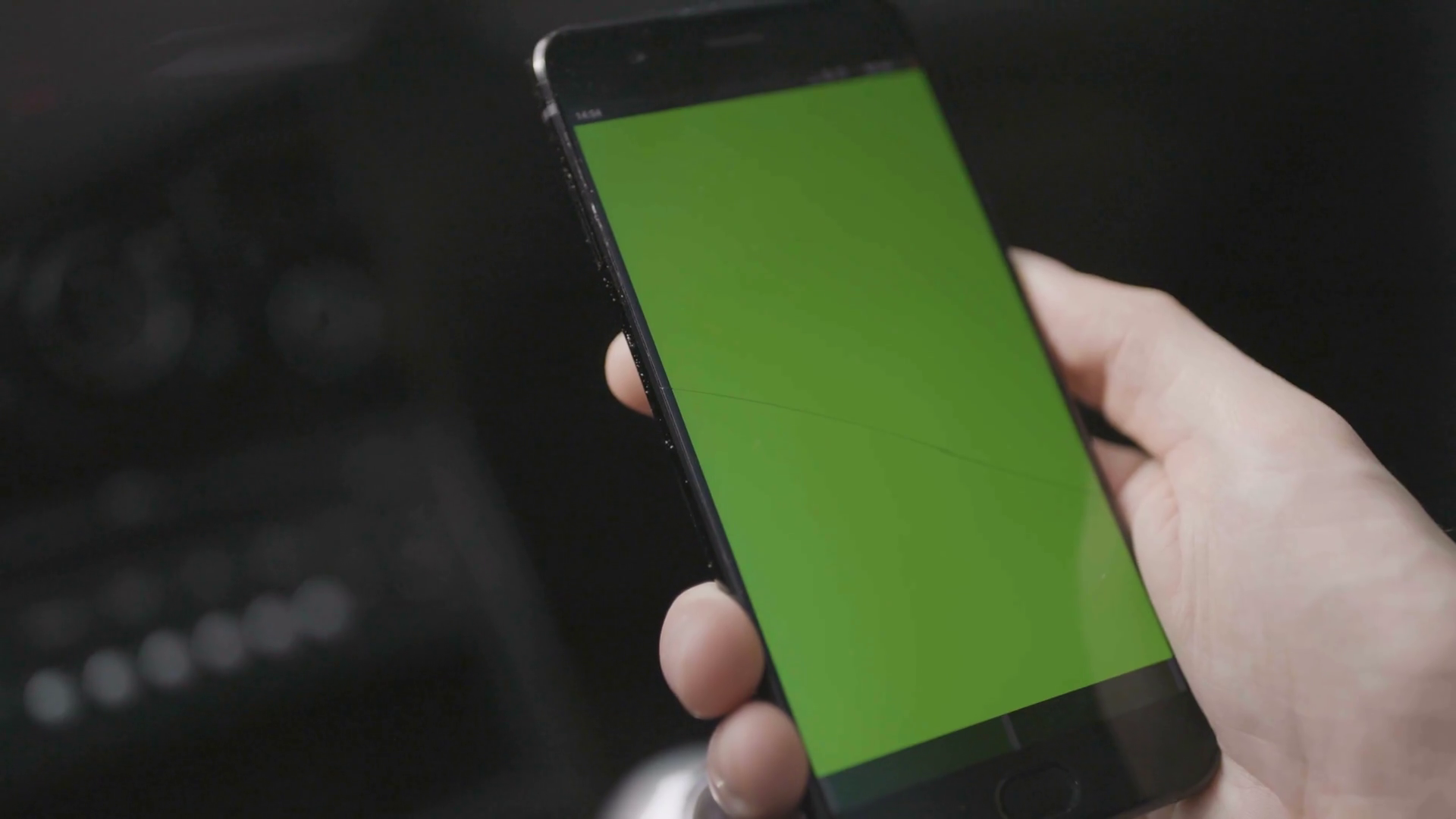 Close-up Of Man Tapping On Green Phone Stock Footage SBV-348489987 ...