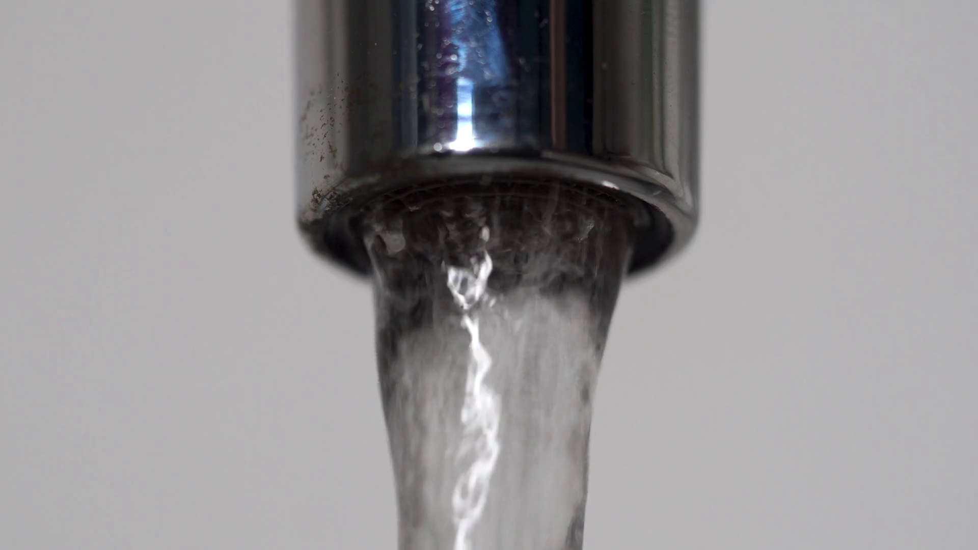 Extreme Close Up Of Water Flowing From Stock Footage SBV-348511330 ...