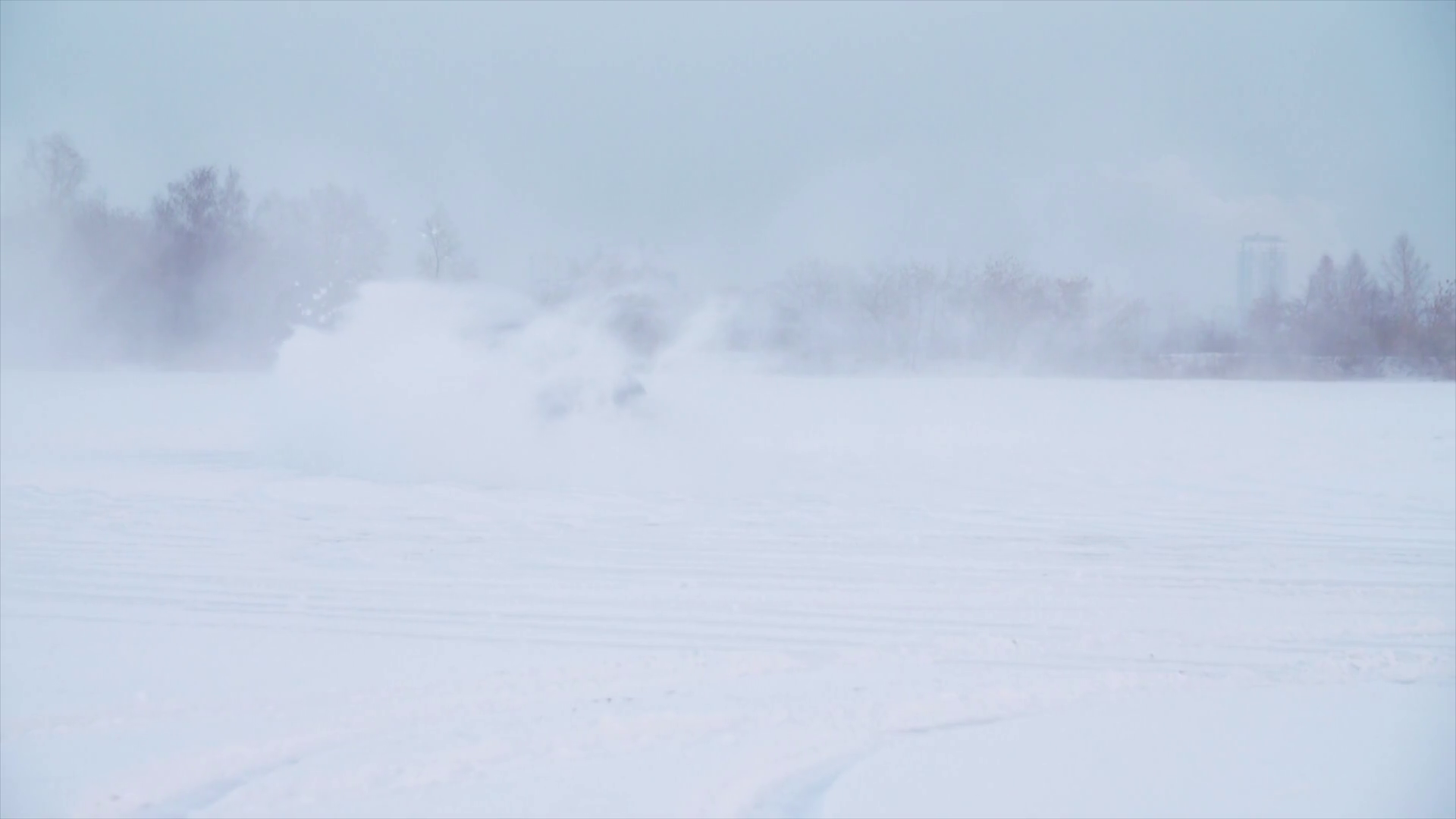Car Drives On Snowy Road Slow Motion Car Stock Footage SBV-348511973 ...