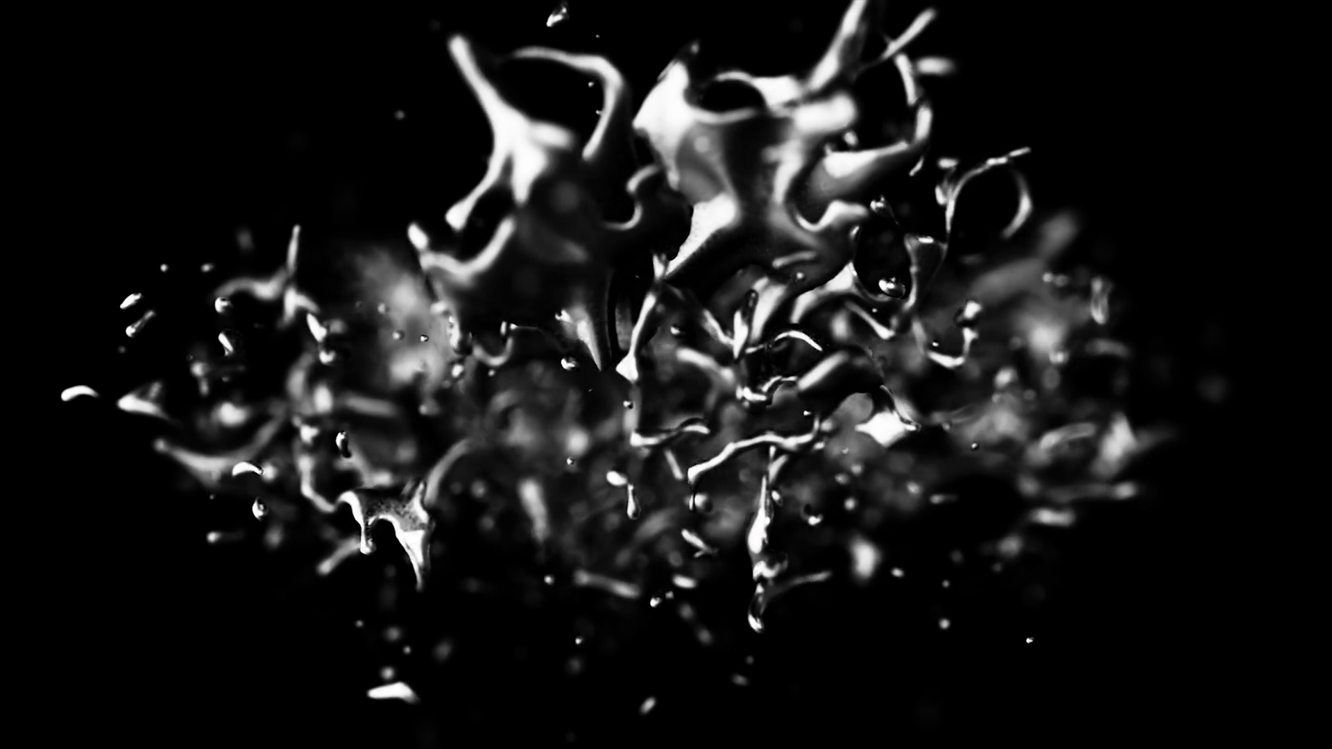 Close Up Spinning Splash Of Water On Black Stock Footage SBV-348512222 ...