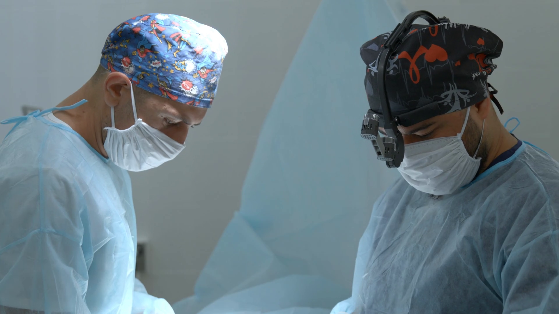 Operation Process With Two Male Surgeons Stock Footage SBV-348593158 ...