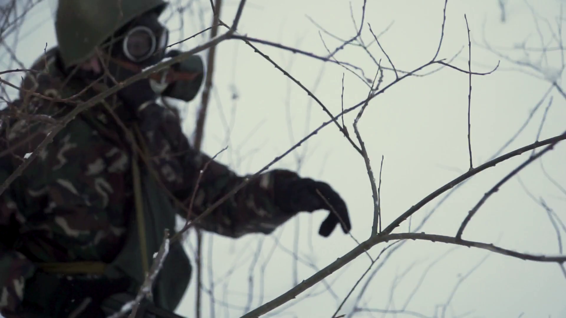 Soldier With Weapons In Cold Forest Winter Stock Footage SBV-348513538 ...