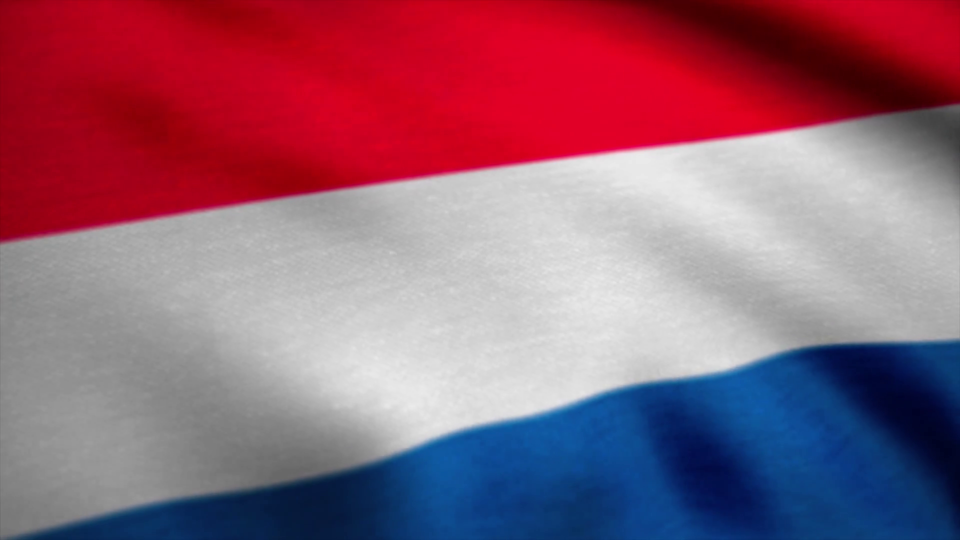 Netherlands Dutch Flag Realistic Animation Stock Motion Graphics SBV ...