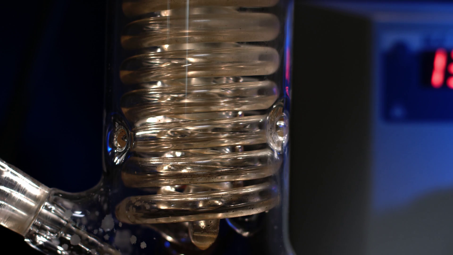 Glass Spiral Pipe Of Reflux Condenser With Stock Footage SBV-348513923 ...