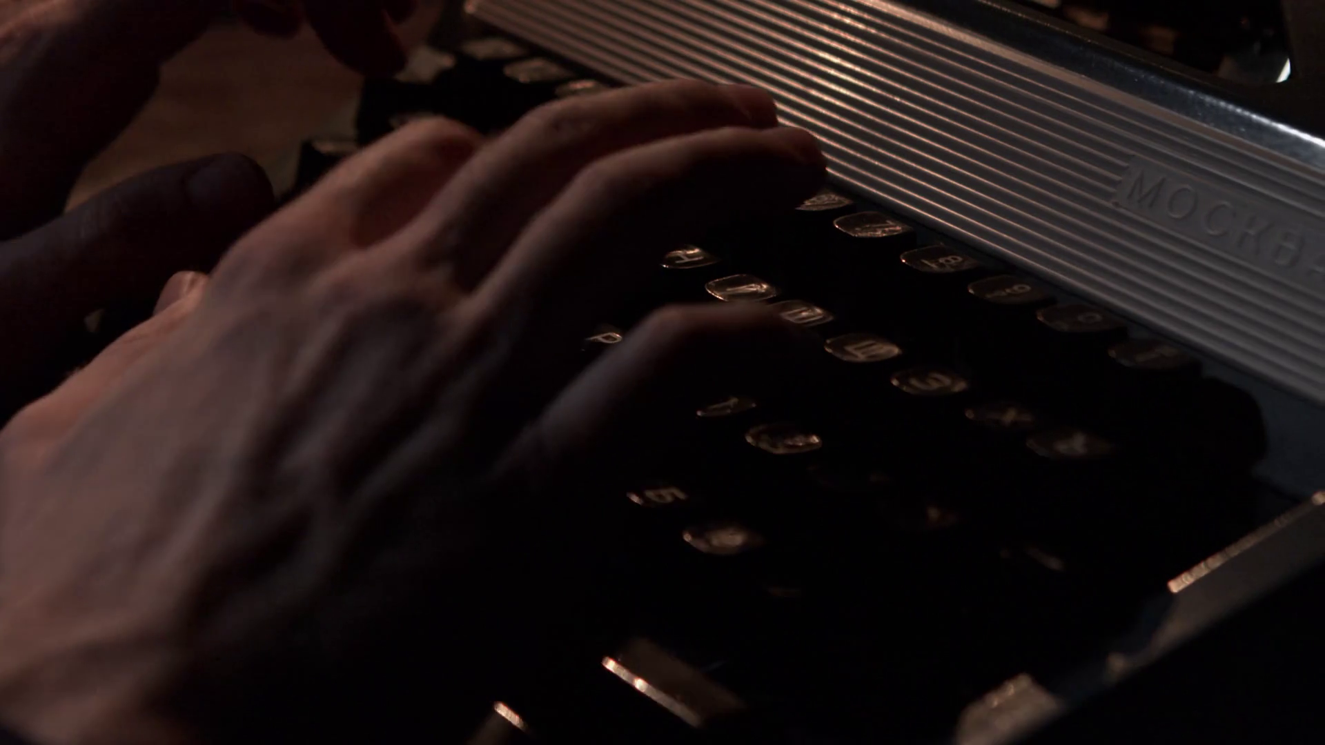 Hands Typing On Vintage Typewriter Close Up Stock Footage SBV-348514020 ...