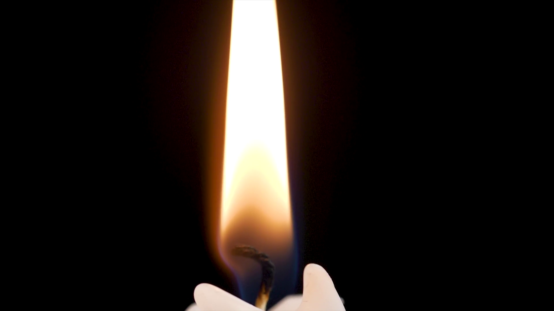 Detail Of Burning Candle Fire Flame Against Stock Footage SBV-348513966 ...