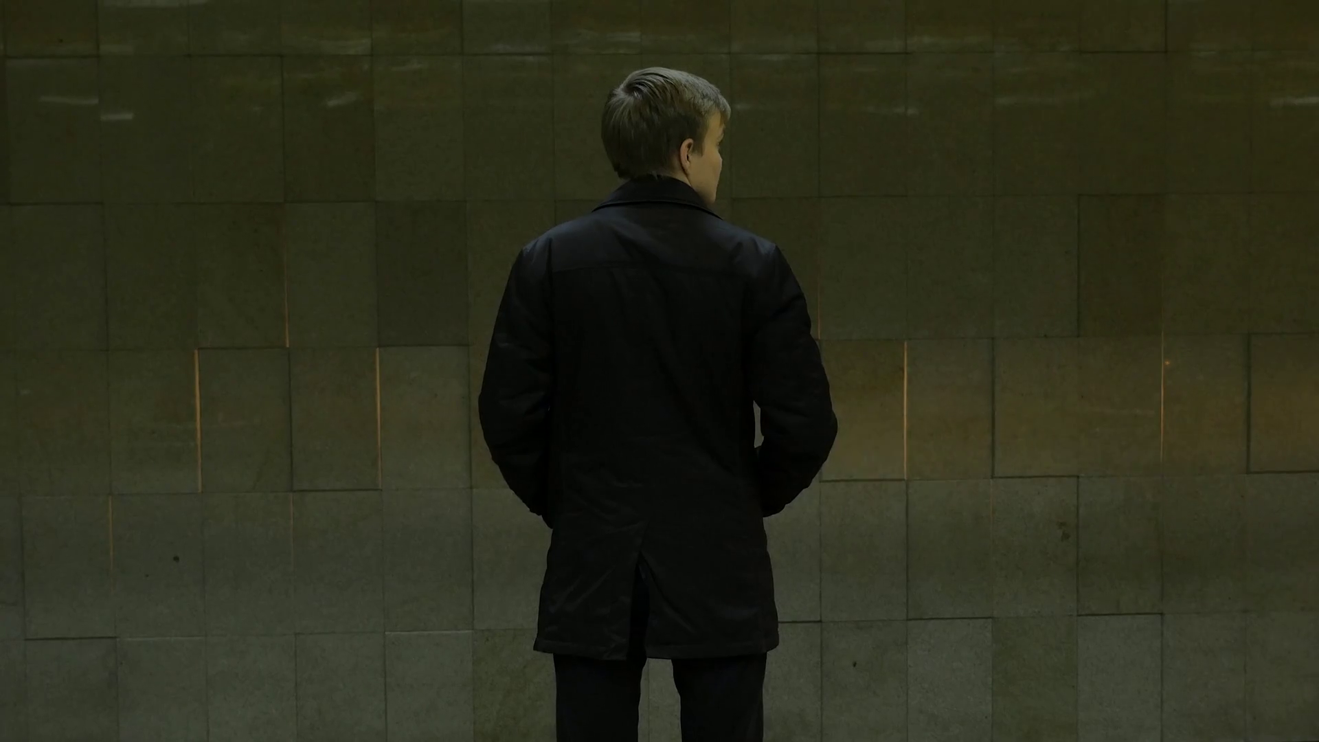 Rear View Of Lonely Young Man Shot From Stock Footage SBV-348514121 ...