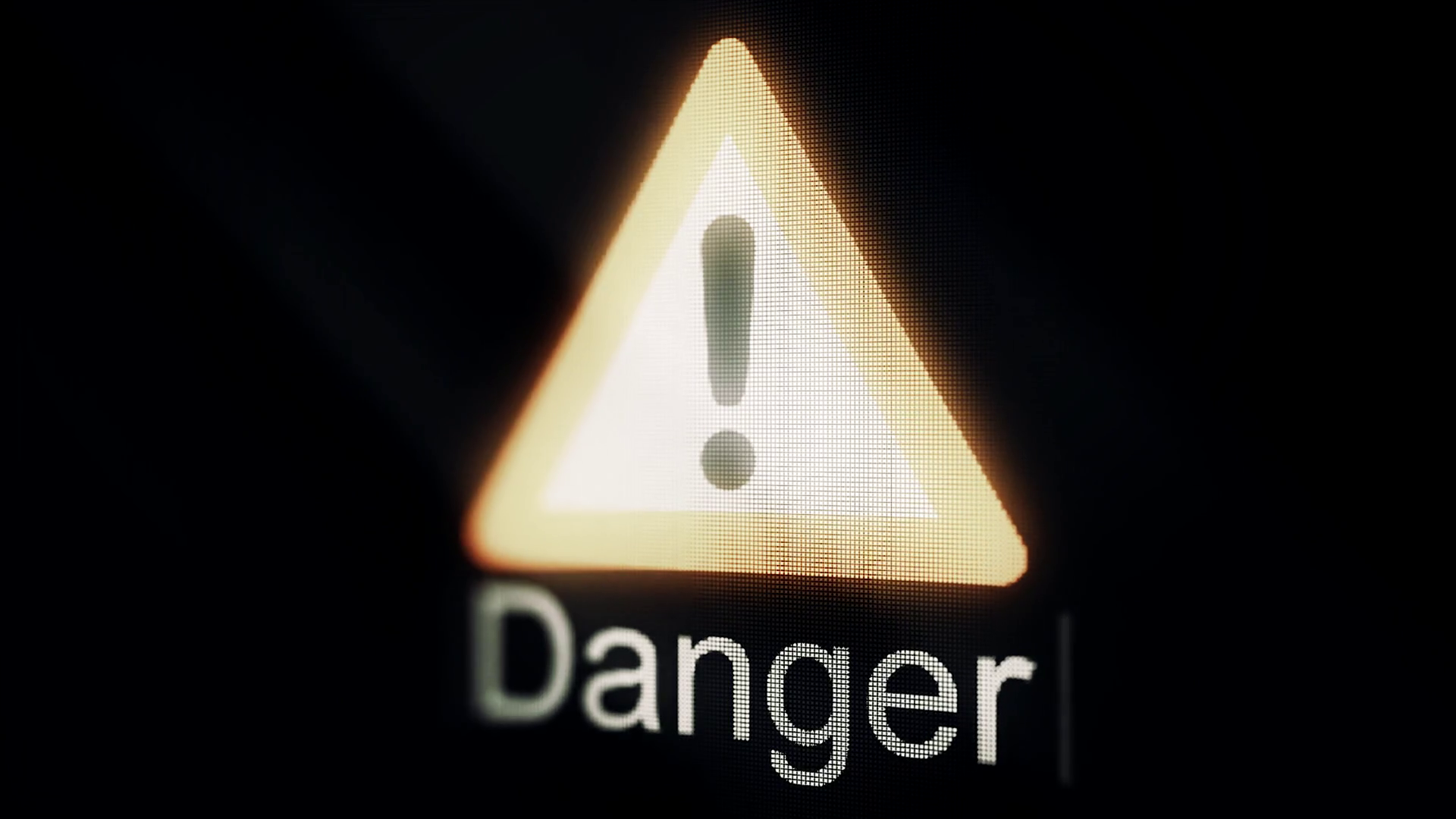 Animation Of Danger Sign Triangle Warning Stock Motion Graphics SBV ...