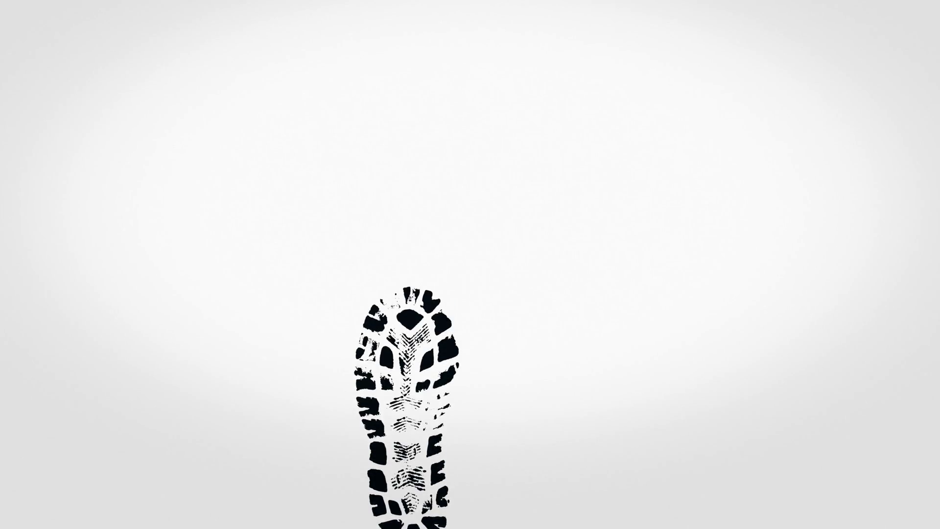 Animation Of Shoe Prints Appearing On White Stock Footage SBV-348525879 ...