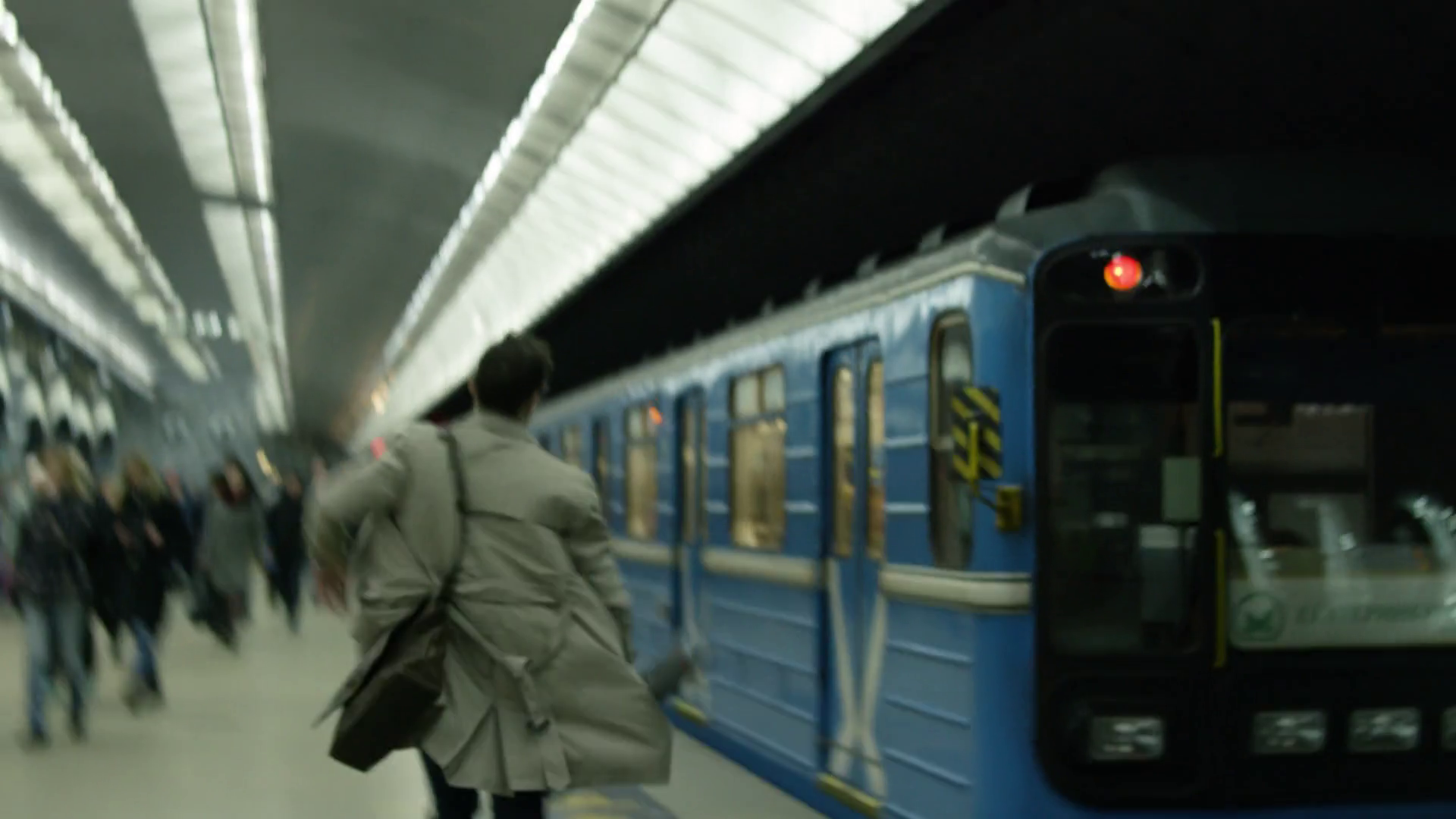 Young Man Misses Subway Train Man Missed Stock Footage SBV-348526863 ...