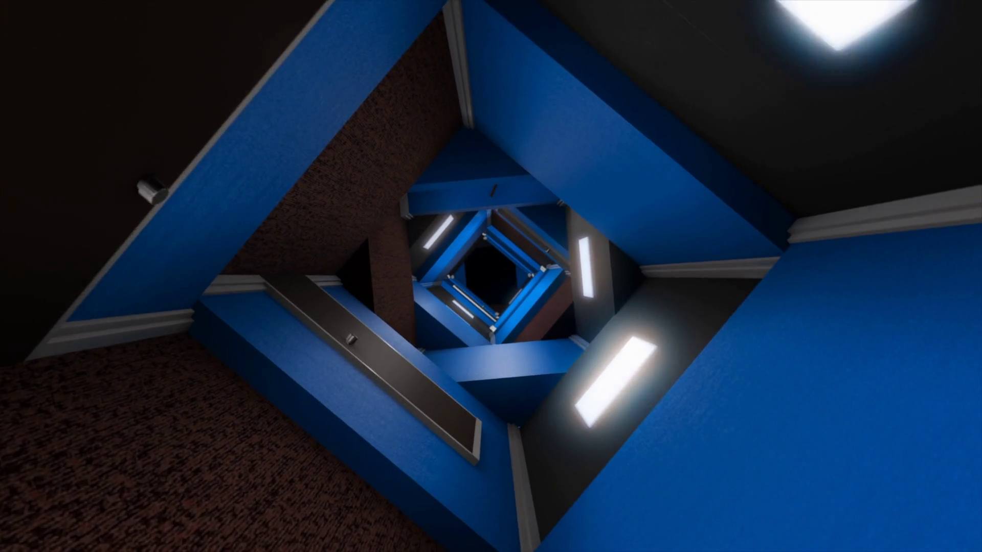 Rotating Psychedelic Modern Interior Of Hall Stock Footage SBV ...