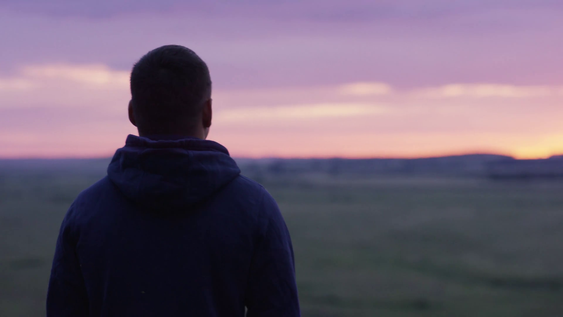 Young Man Is Looking At Sunset Thinking Stock Footage SBV-348527588 ...