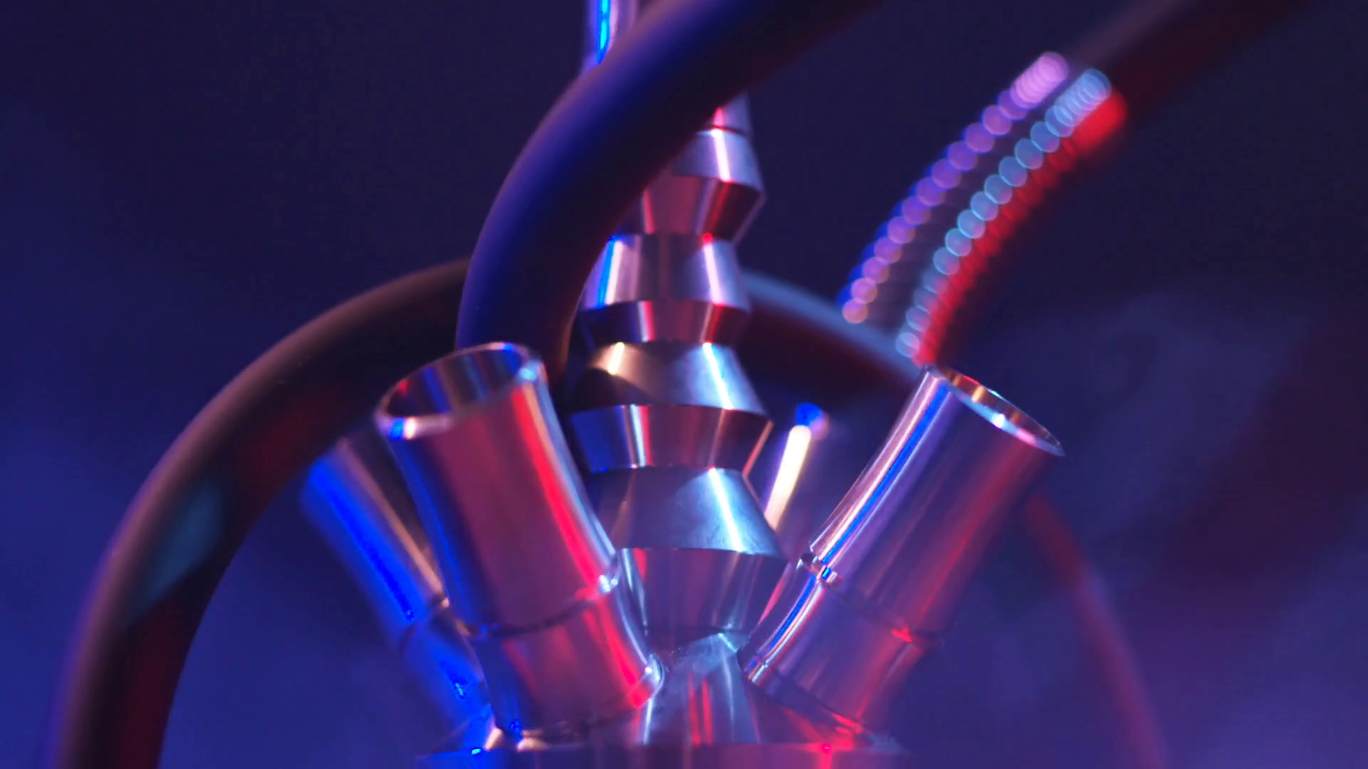 Close Up Of Hookah Metal Parts In Dark Room Stock Footage SBV-348528689 ...