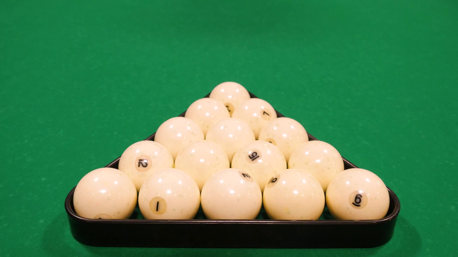 Billiard Balls On Billiard Table Background Stock Footage SBV-348528027 ...
