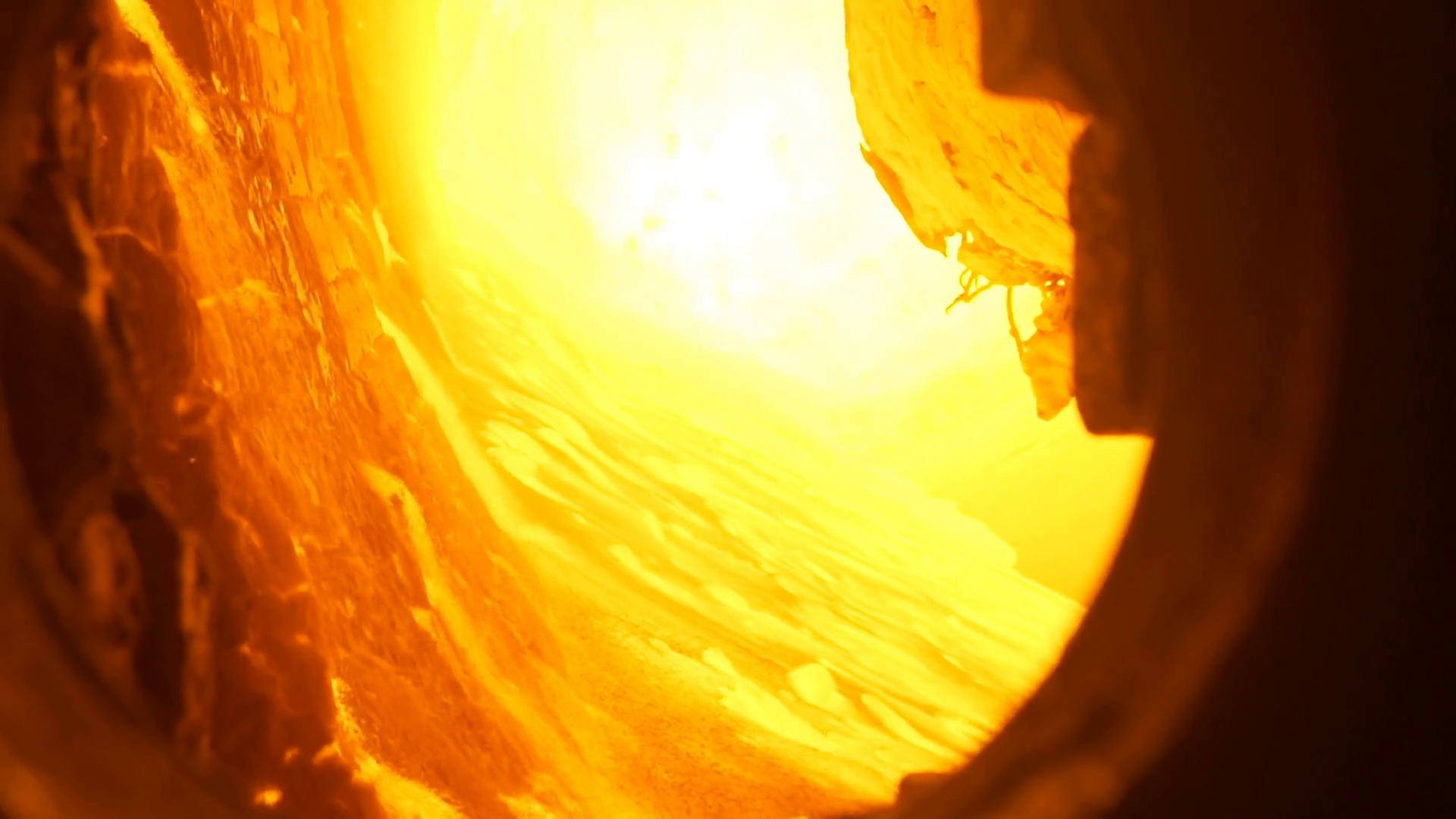 View Inside Of Blast Furnace During Process Stock Footage SBV-348528808 ...