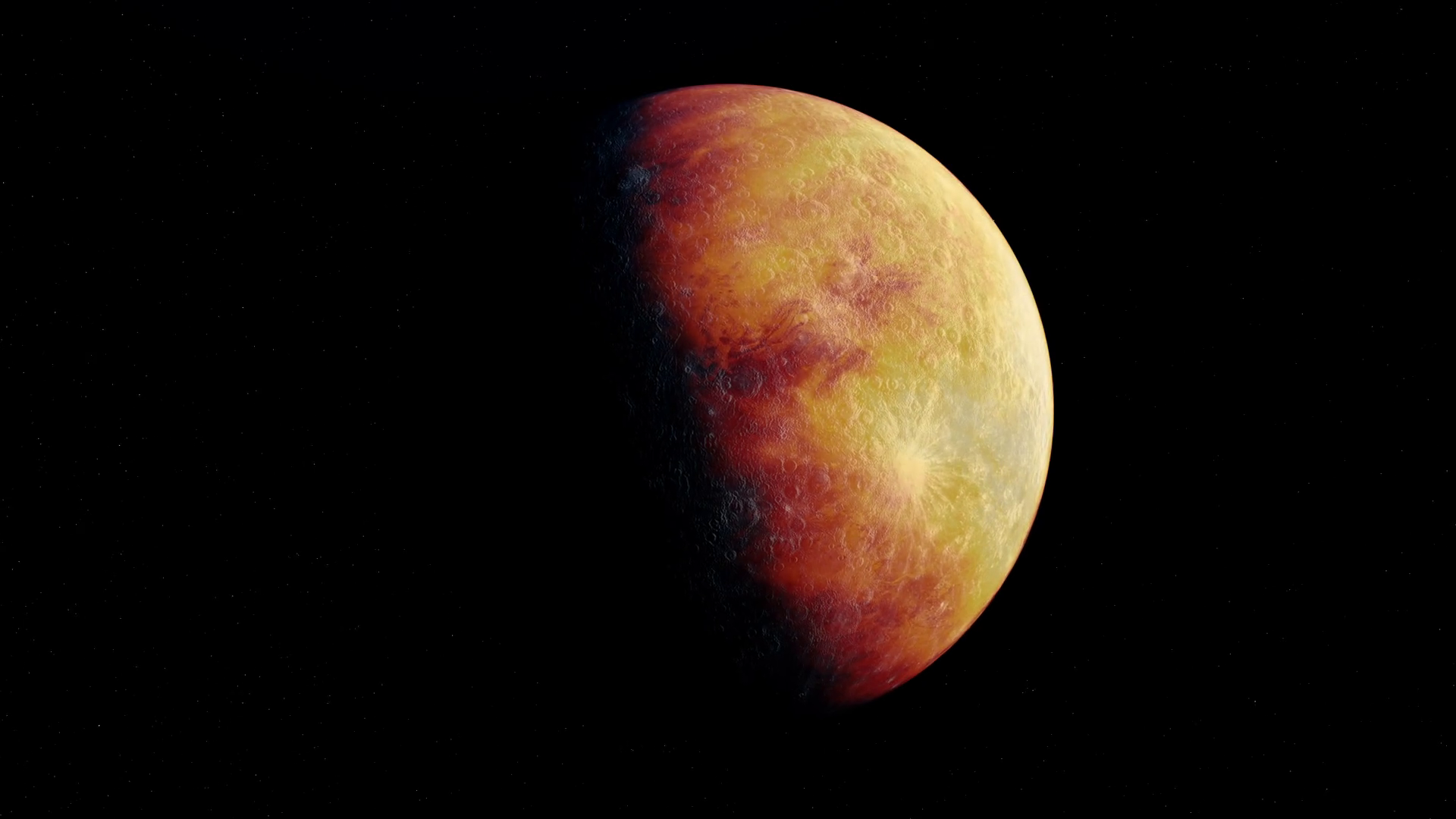 Abstract Realistic Planet Venus Rotating On Stock Motion Graphics SBV ...