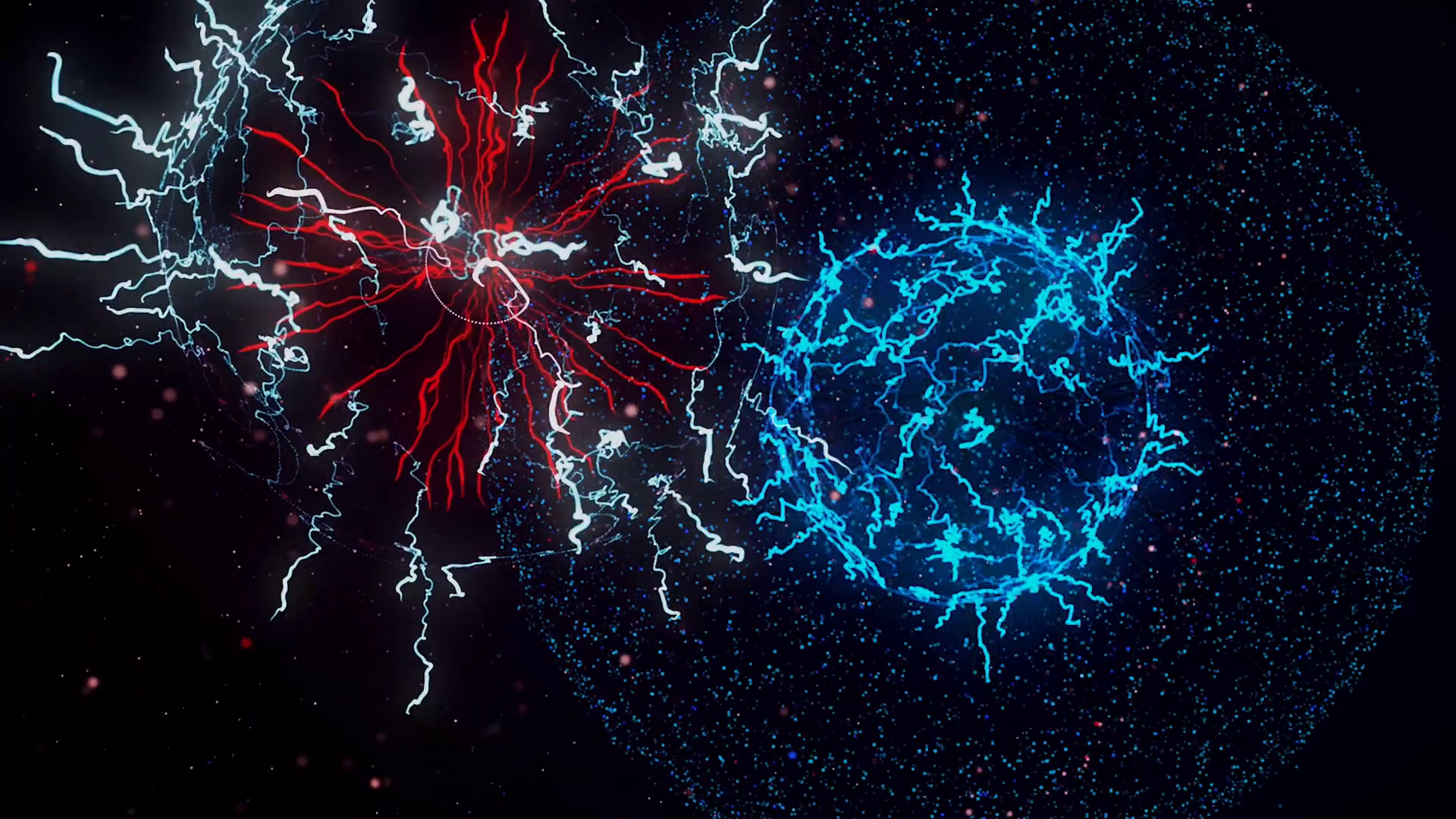 Lightning Explosion Flashing Light Impulses Stock Footage SBV-348532384 ...
