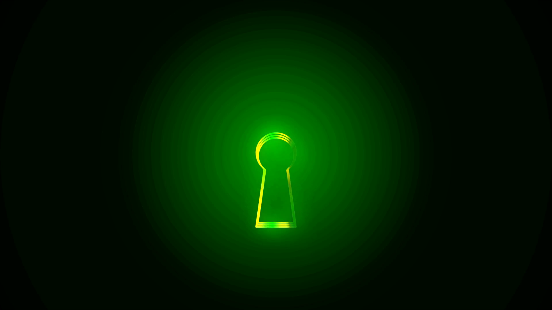 Abstract Neon Green Keyhole Icon Tunnel Of Stock Footage SBV-348534959 ...