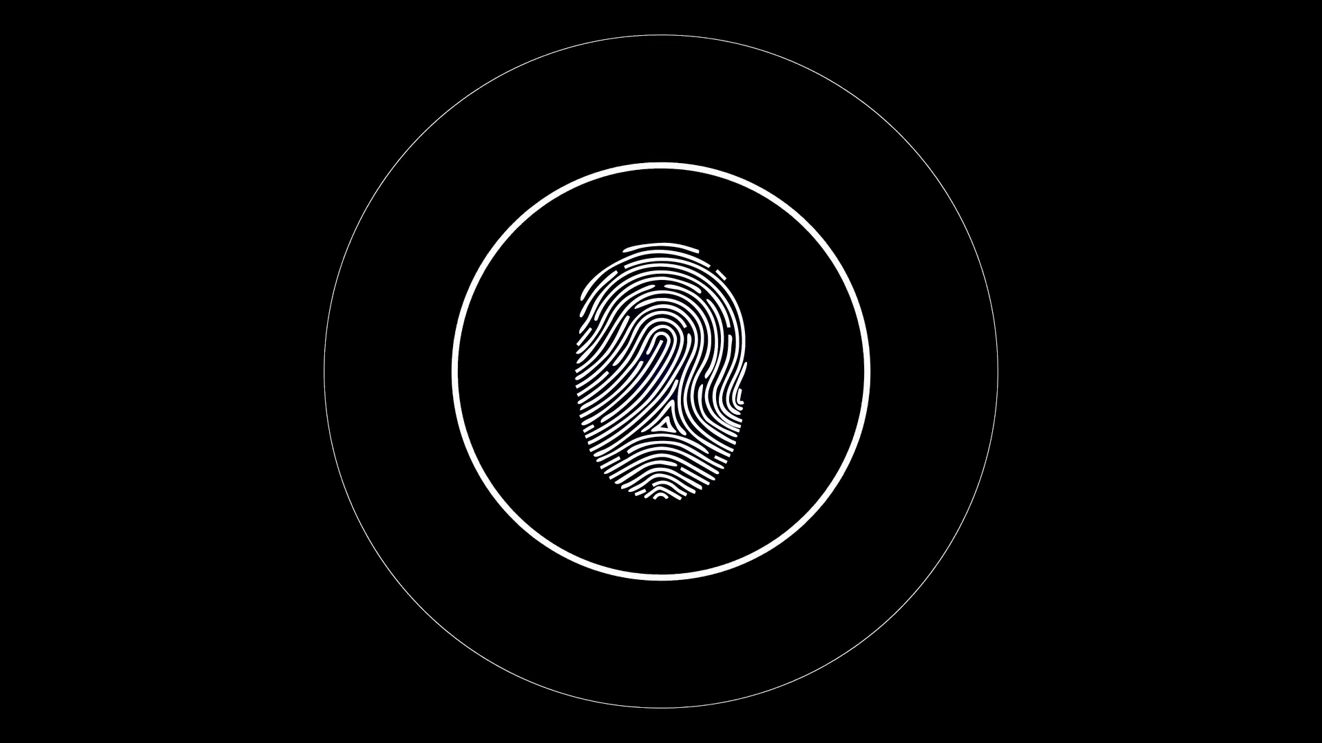 Abstract White Fingerprint Scan Surrounded Stock Footage SBV-348534298 ...