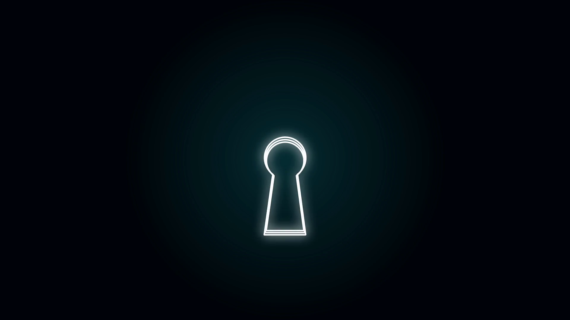 Abstract Animation Of Neon Keyhole Icon Stock Footage SBV-348534927 ...