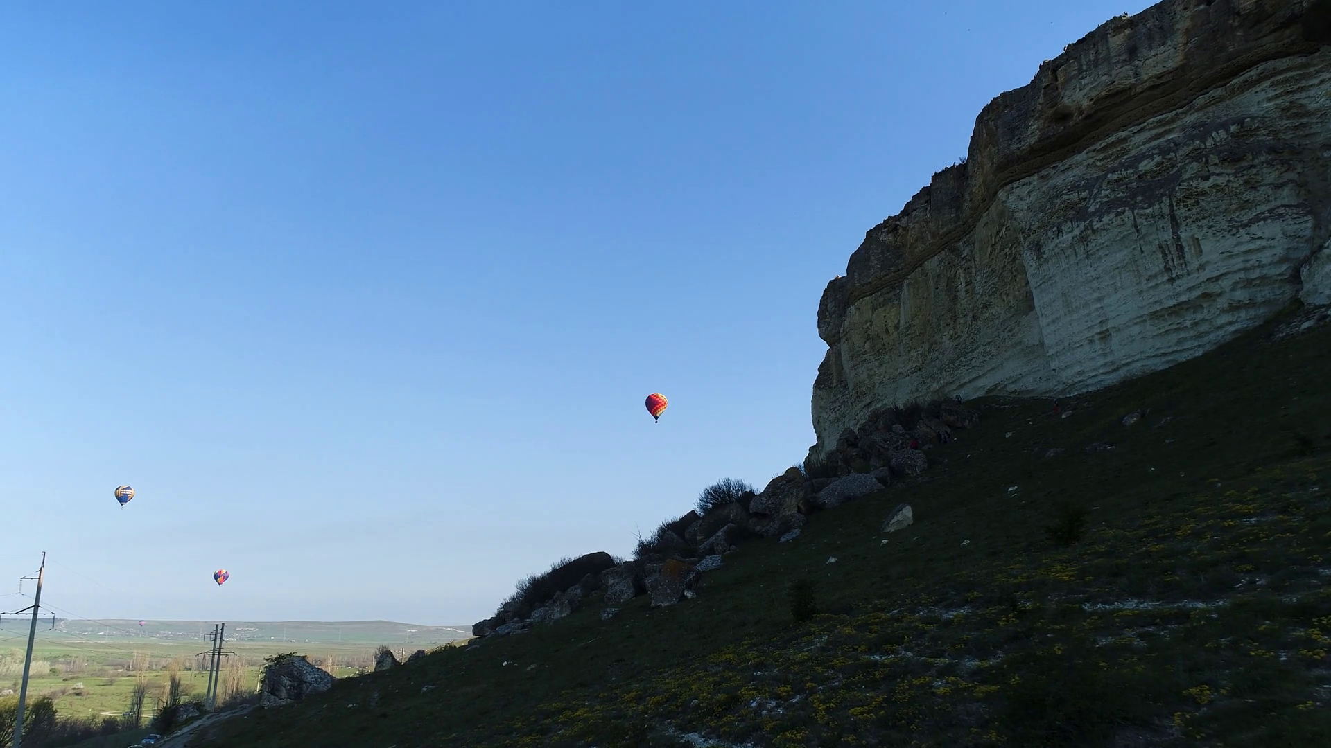 Bottom View Of Colorful Air Balloons Soaring Stock Footage SBV ...