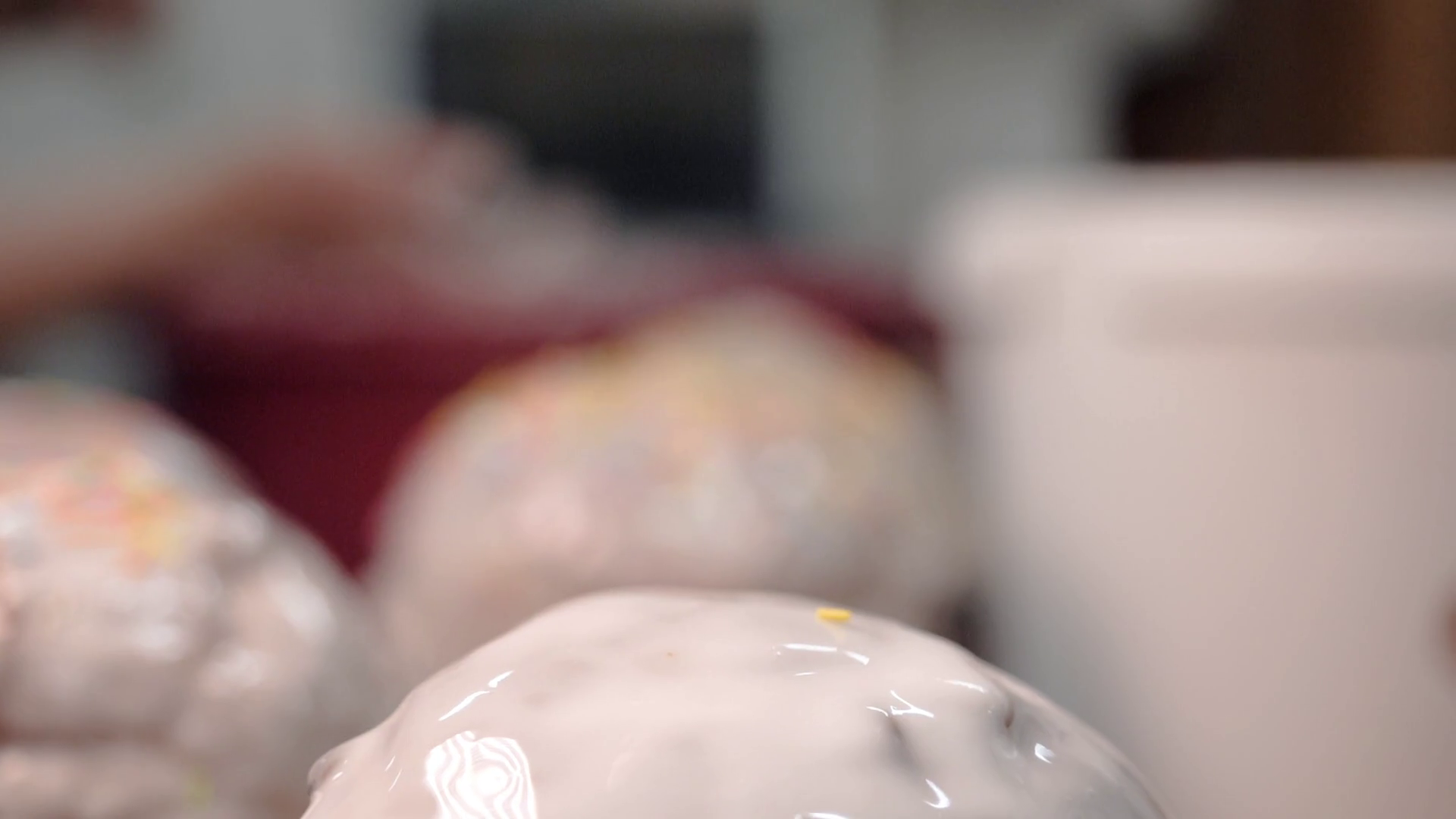 Close-up Of Easter Cakes Sprinkled With Stock Footage SBV-348535945 ...