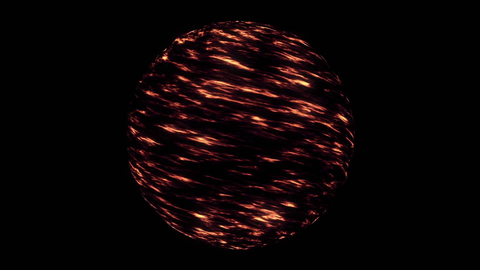 A Red Magma Planet In Solar System Rotating Stock Motion Graphics SBV ...