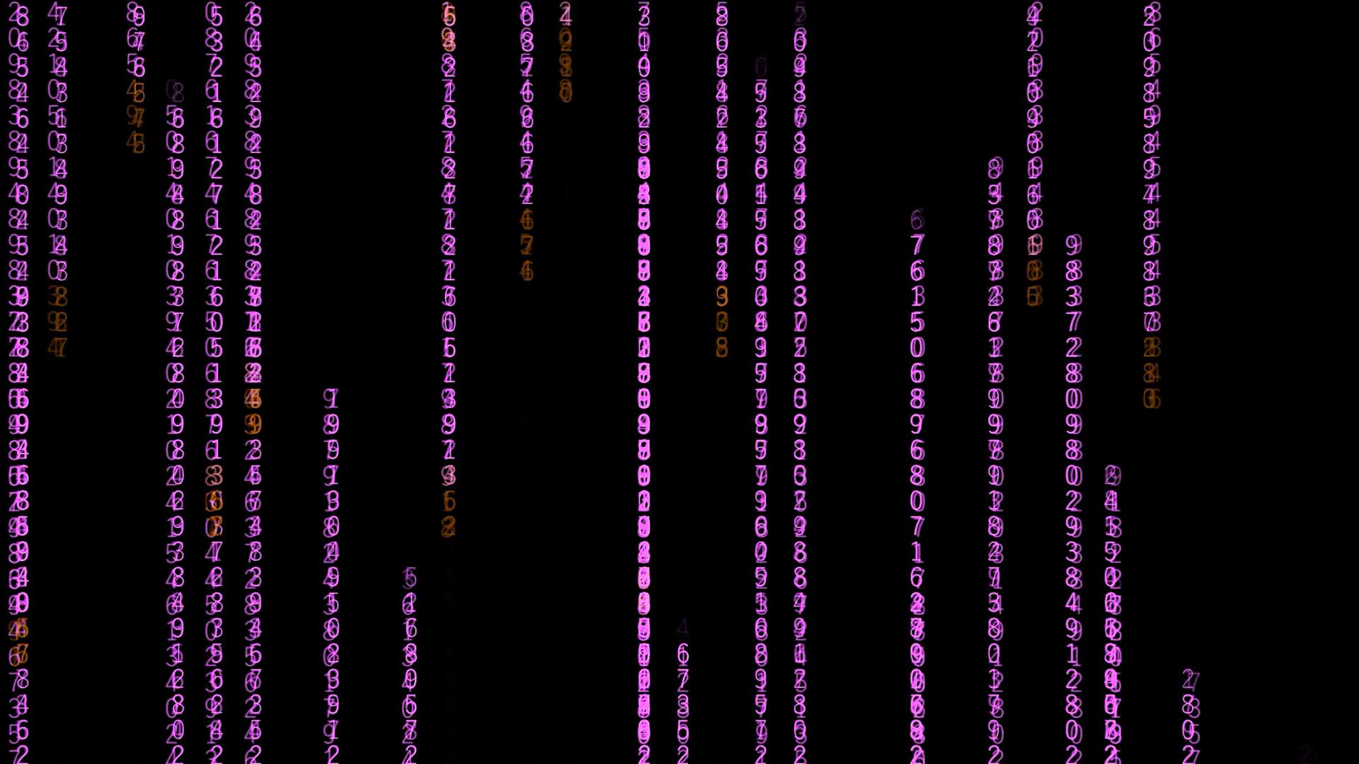 Rain Of Numbers In Computer Motion Beautiful Stock Motion Graphics SBV ...
