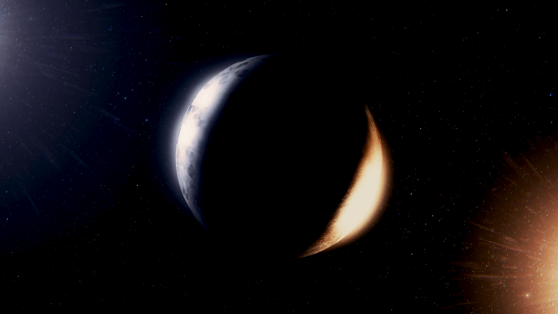 Abstract Rotating Planet In Shadow Lighted Stock Motion Graphics SBV ...