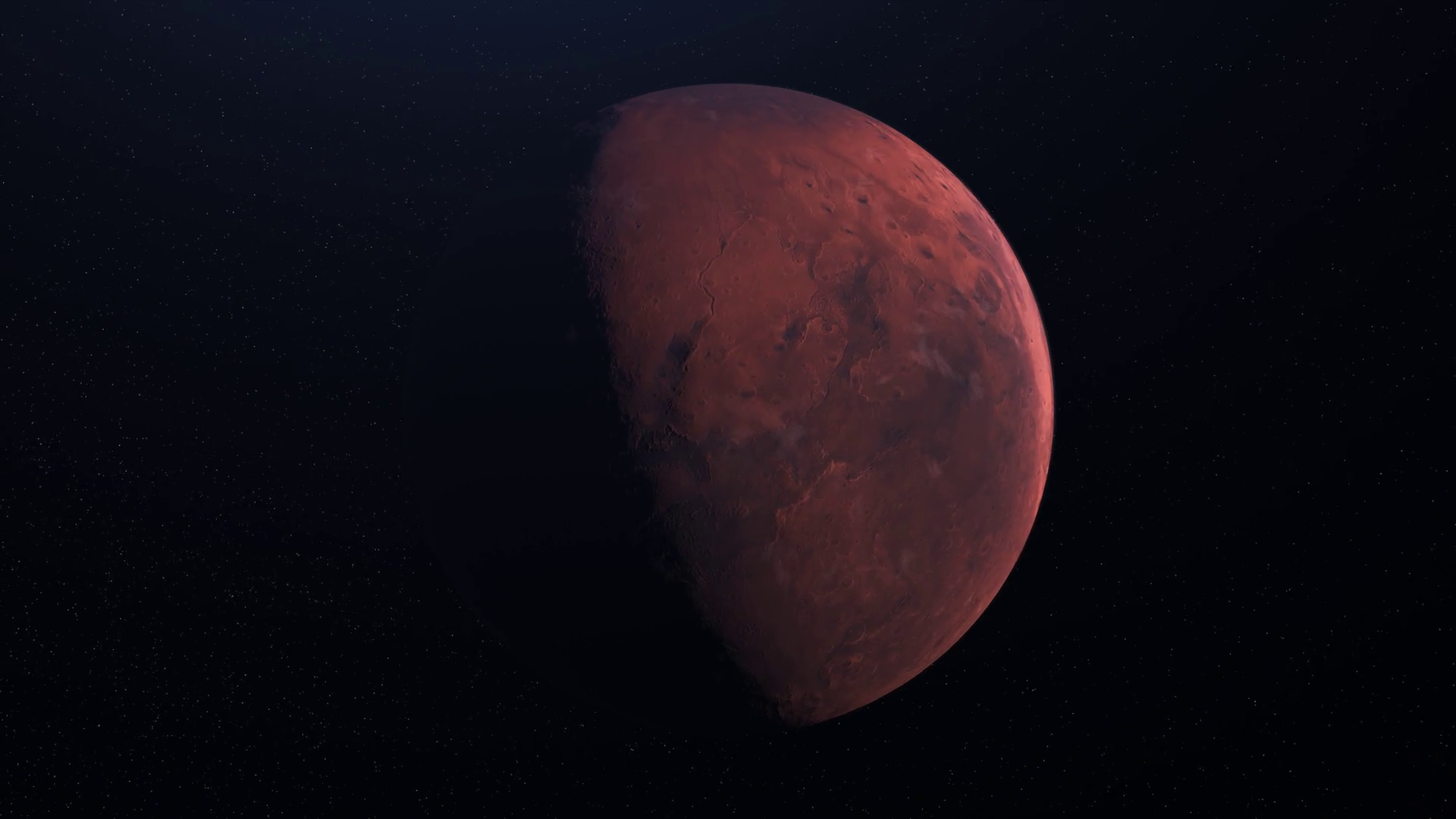 Abstract Animation Of Rotating Planet Mars Stock Motion Graphics SBV ...