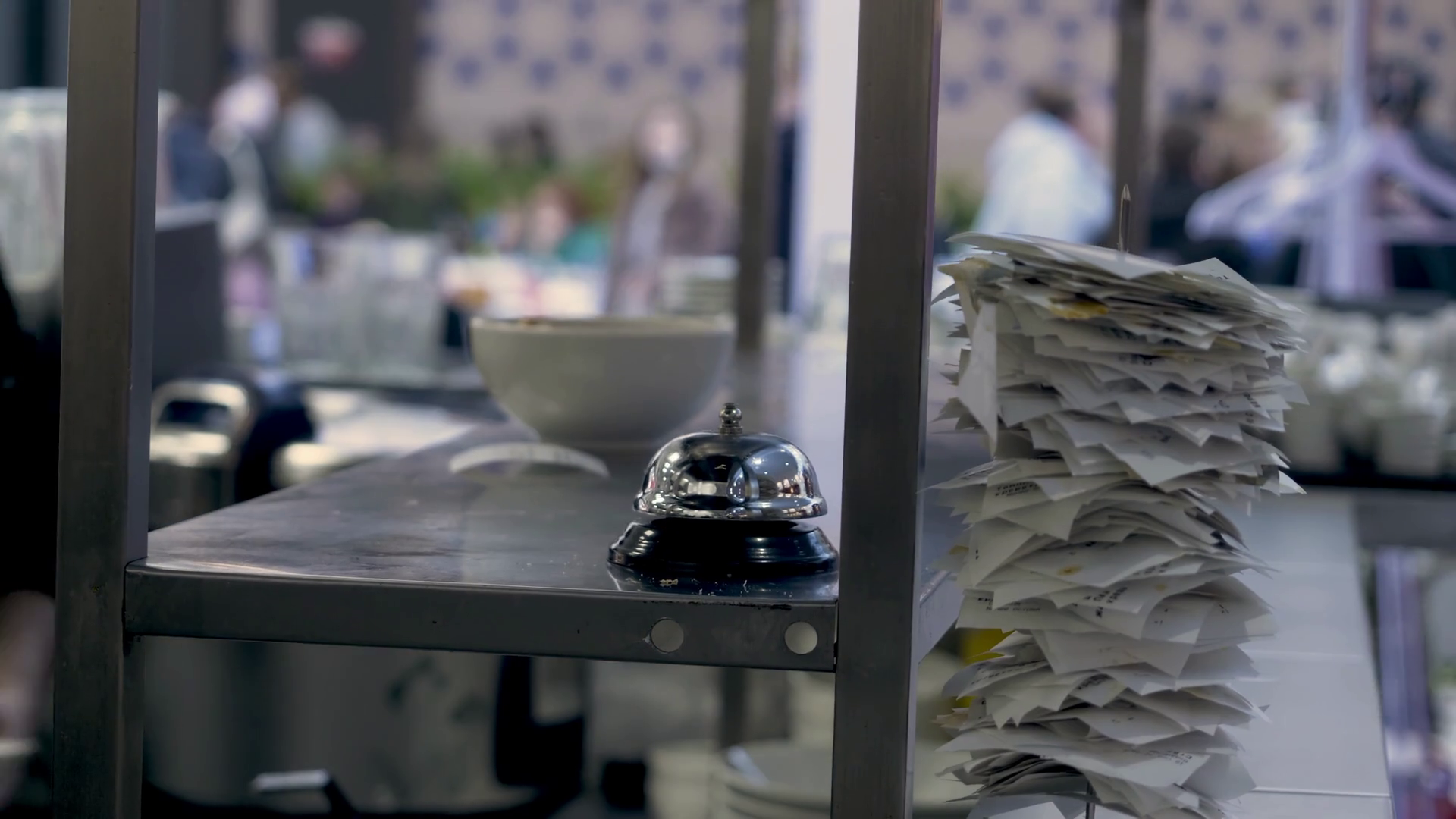 Close Up Of Metal Spike With Paper Receipts Stock Footage SBV-348544446 ...