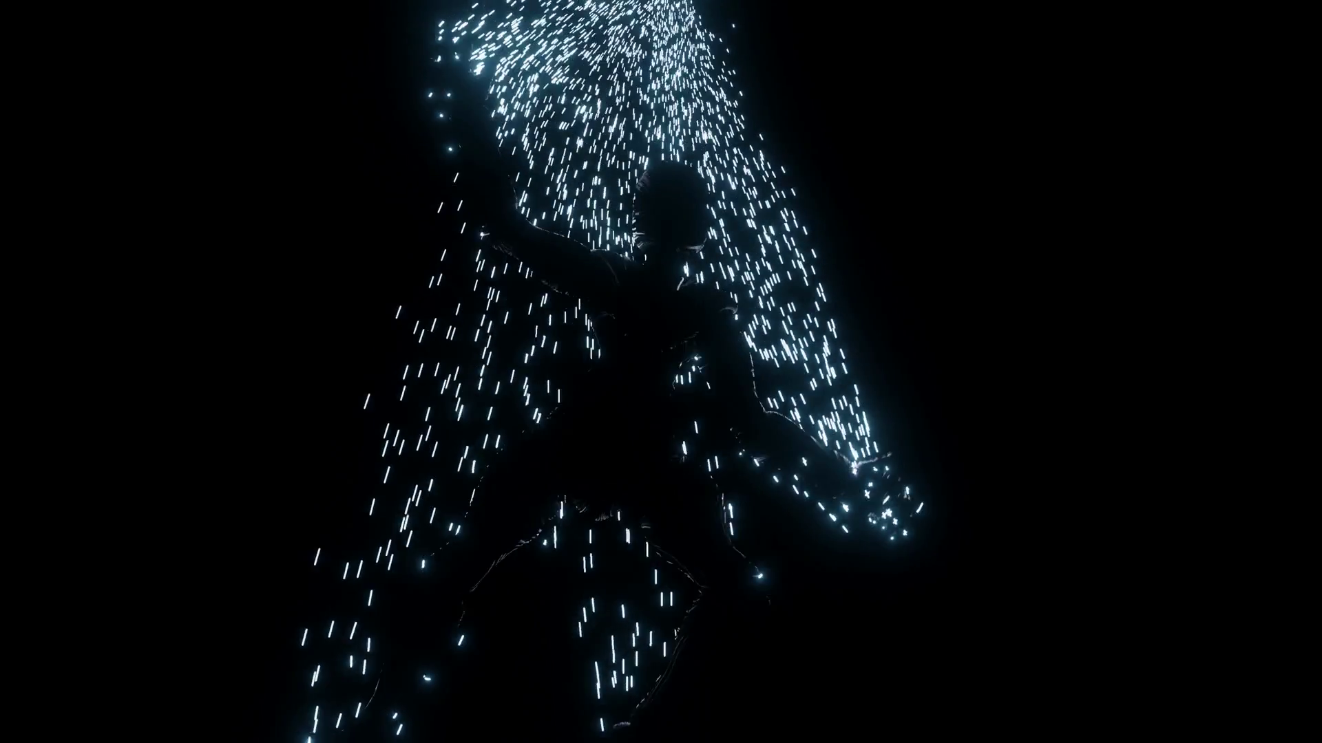 Abstract Visualization Of Nightmare With Man Stock Motion Graphics SBV ...