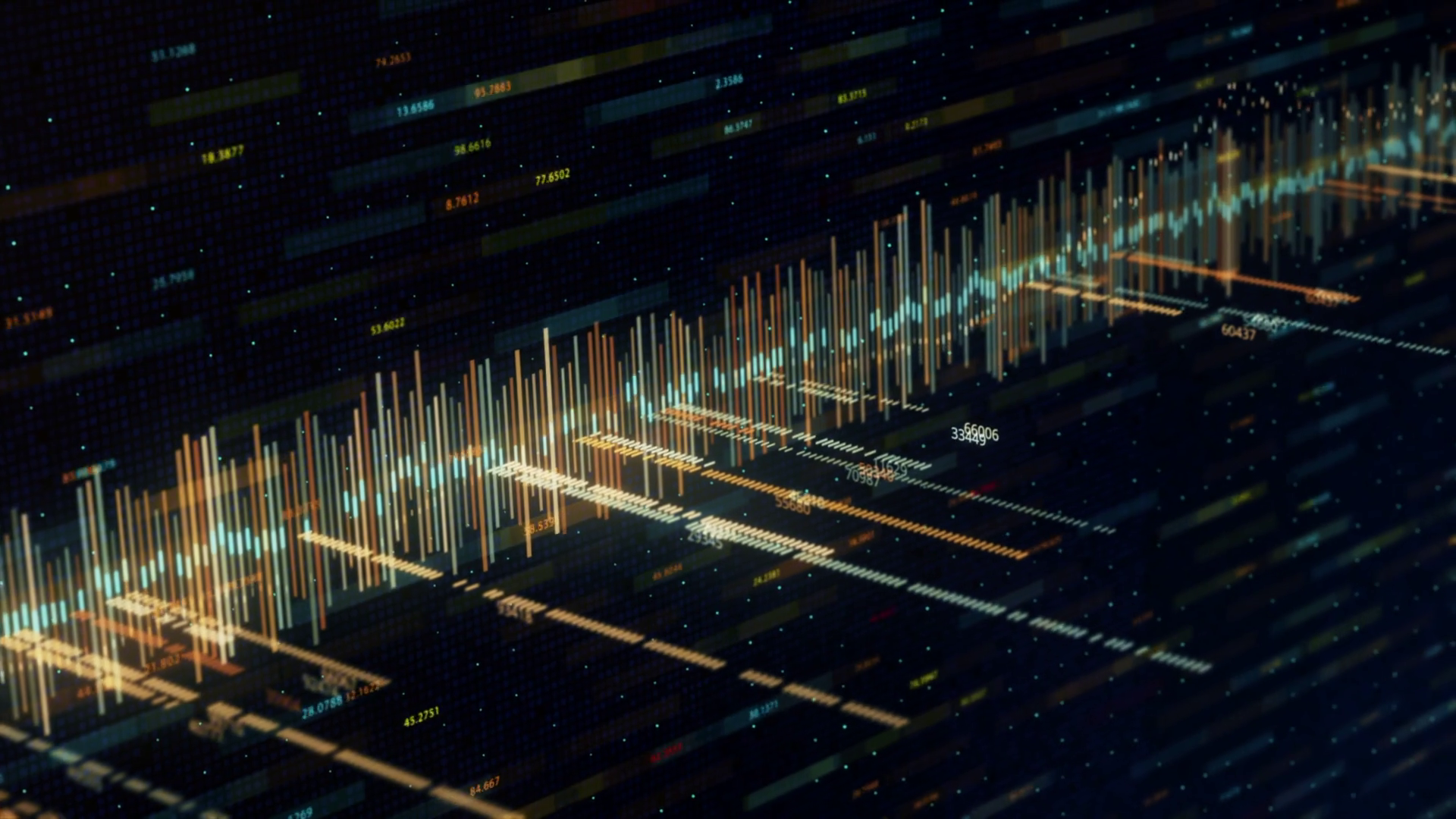 Abstract Animation Of Digital 3d Financial Stock Motion Graphics SBV ...
