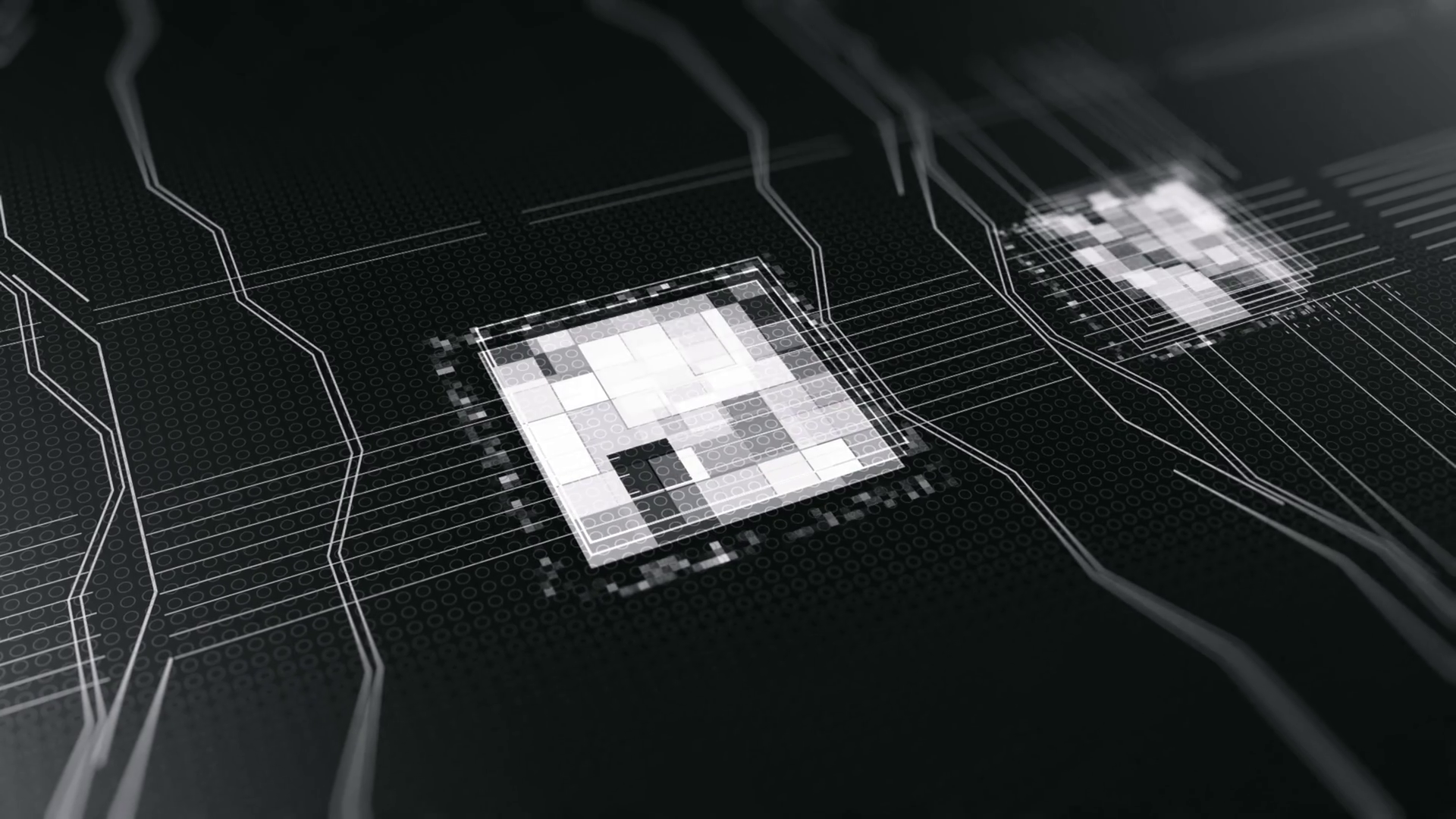 Monochrome Animation Of Processors Cpu Stock Motion Graphics SBV ...
