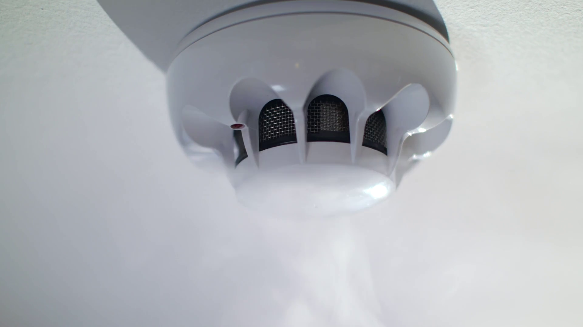 Close-up Of Smoke Alarm On Ceiling Stock Footage SBV-348551362 ...