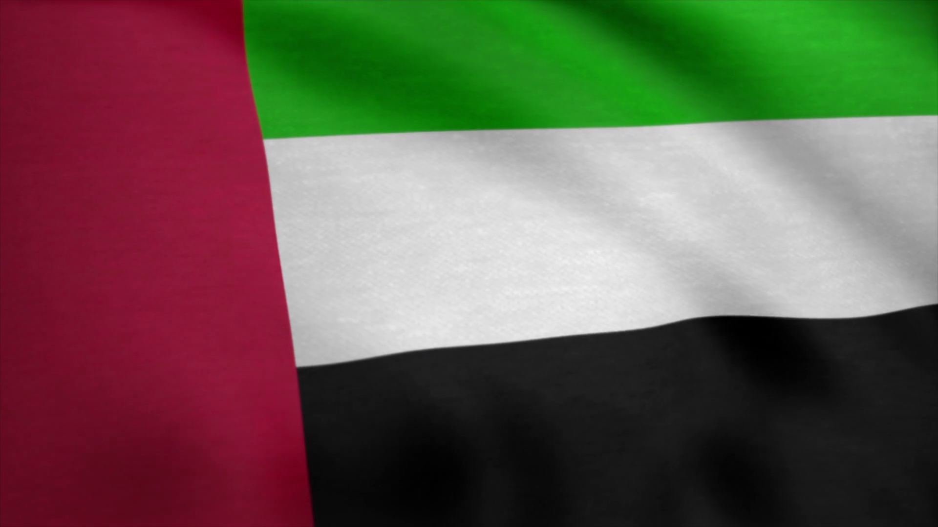 Uae Flag Of Dubai Abu Dhabi United Arab Stock Footage SBV-348579778 ...