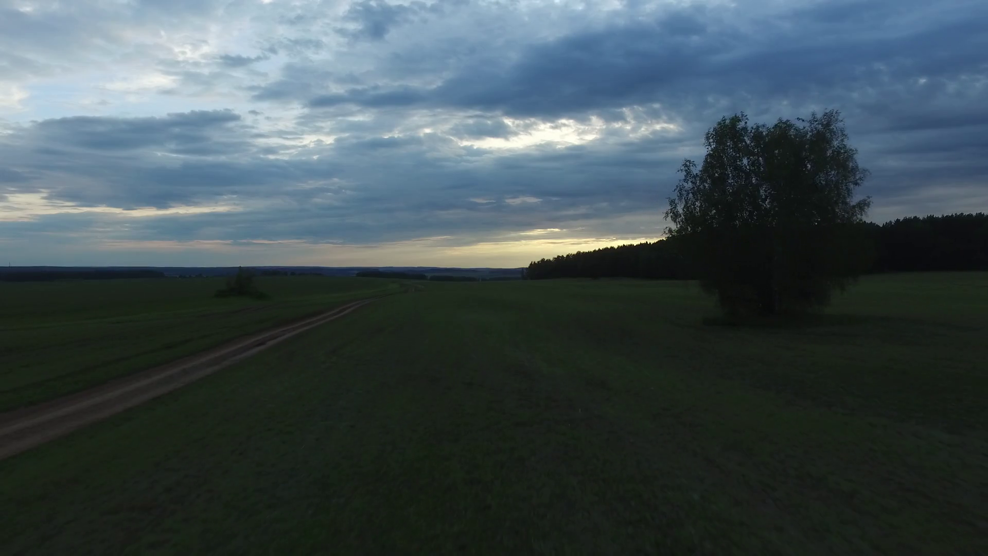 Beautiful Sunset Reflected In Field Footage Stock Footage SBV-348578099 ...