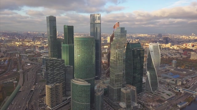 Moscow Financial Center Stock Footage: Royalty-Free Video Clips ...